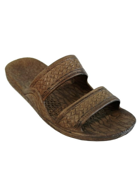 Pali Hawaii Dark Brown Jesus Hawaiian Sandals Jandals - Walmart.com