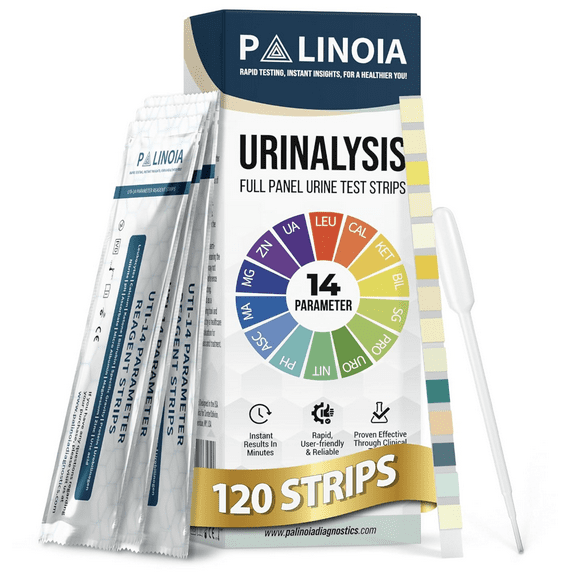 Palinoia Diagnostic's 14-in-1 Full Panel Urine Test Strips for ...