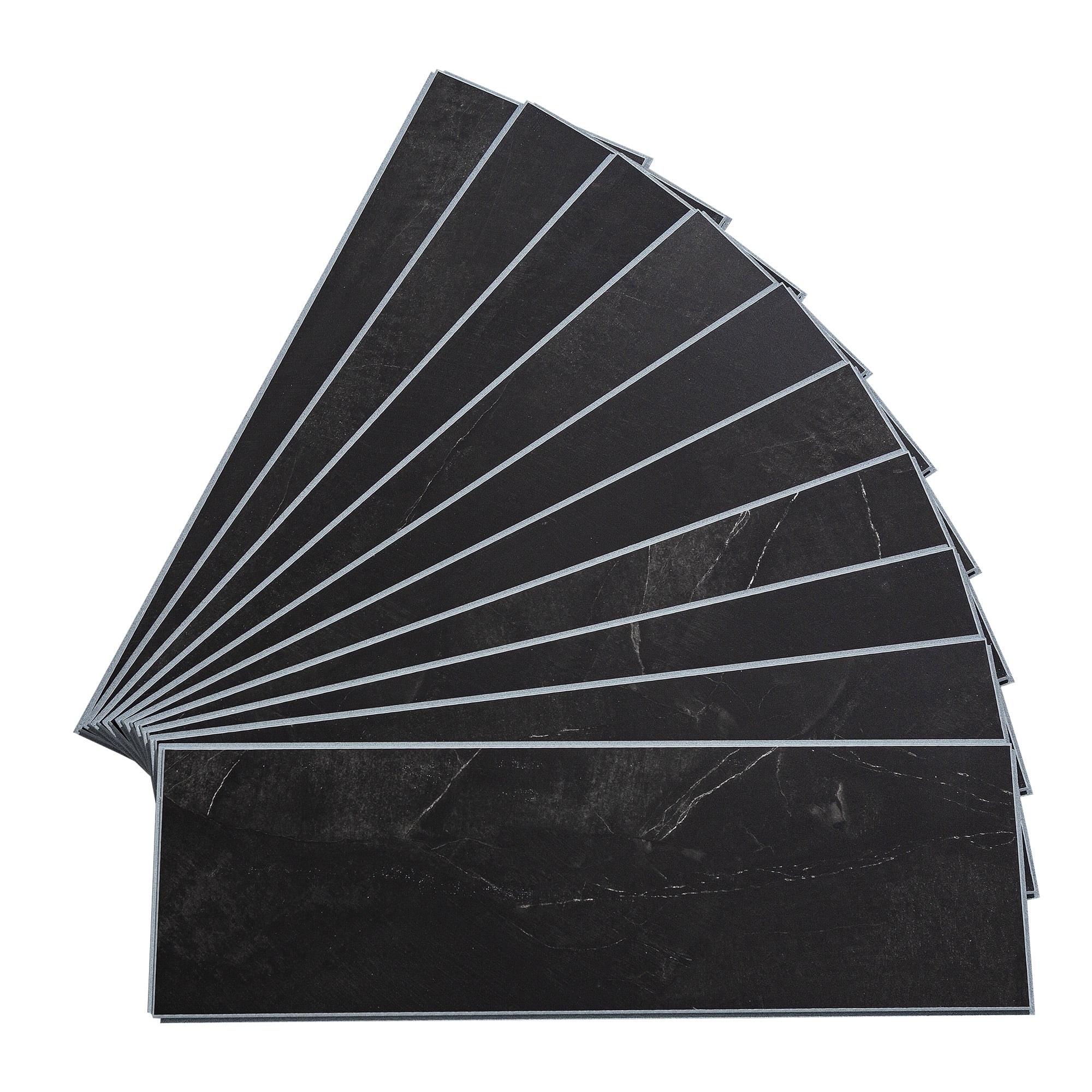 Palisade 22.8in x 7.31in Vinyl Wall Tile in Black Ice - Walmart.com