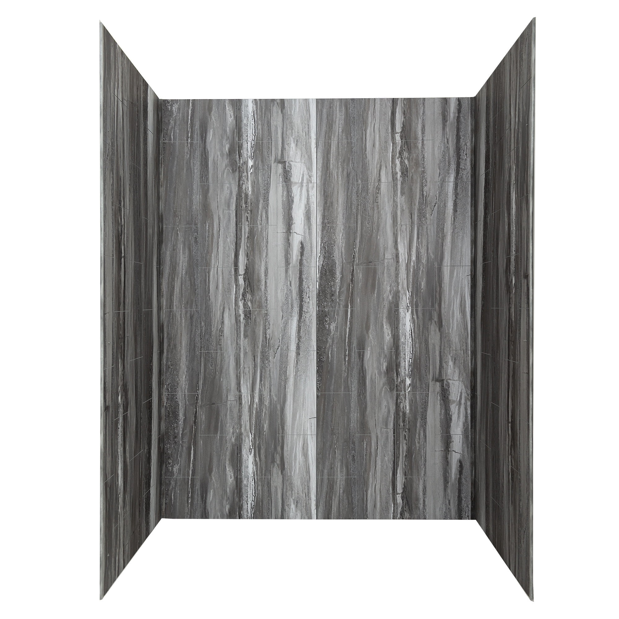 Palisade 78in x 60in x 30in Waterproof Vinyl Shower Surround Kit with ...