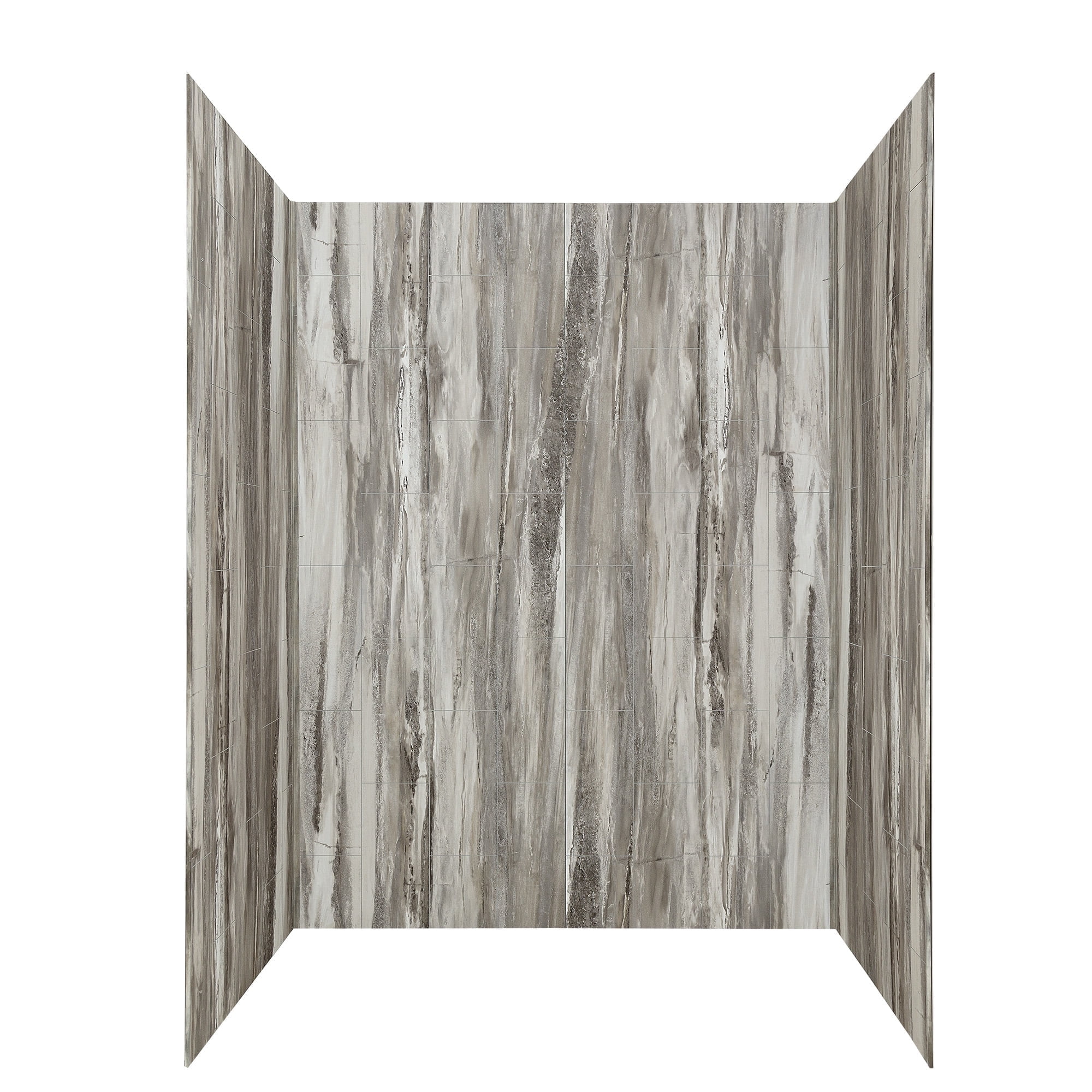 Palisade 78in x 60in x 30in Waterproof Vinyl Shower Surround Kit with ...