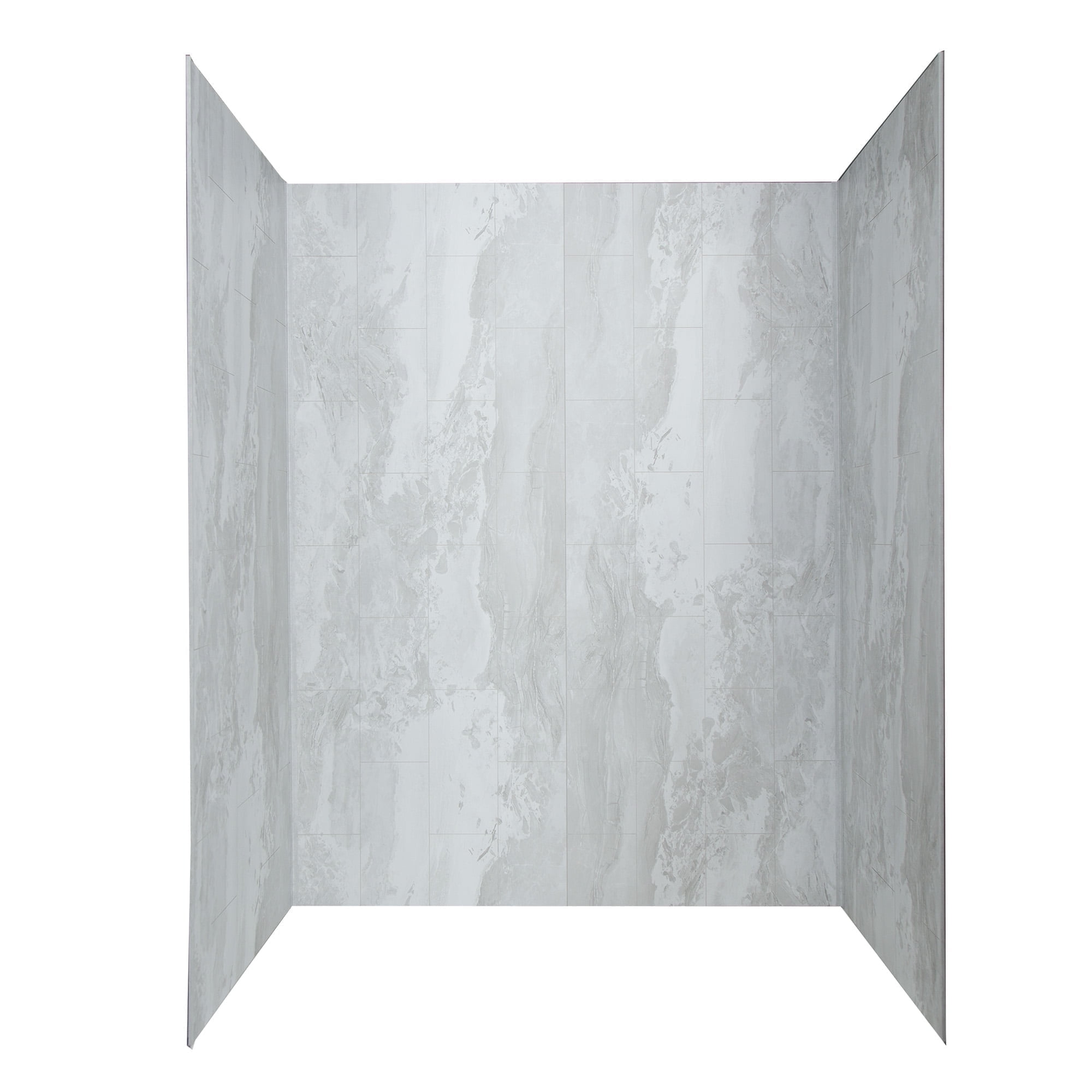 Palisade 78in x 60in x 32in Waterproof Vinyl Shower Surround Kit with ...
