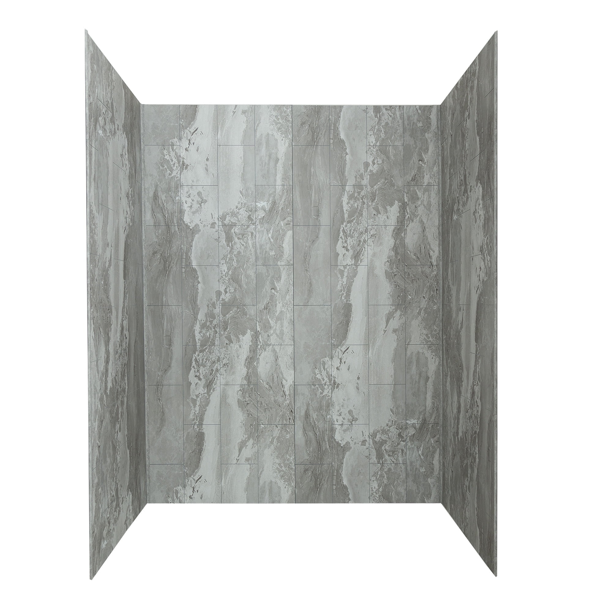 Palisade 78in x 60in x 32in Waterproof Vinyl Shower Surround Kit with ...