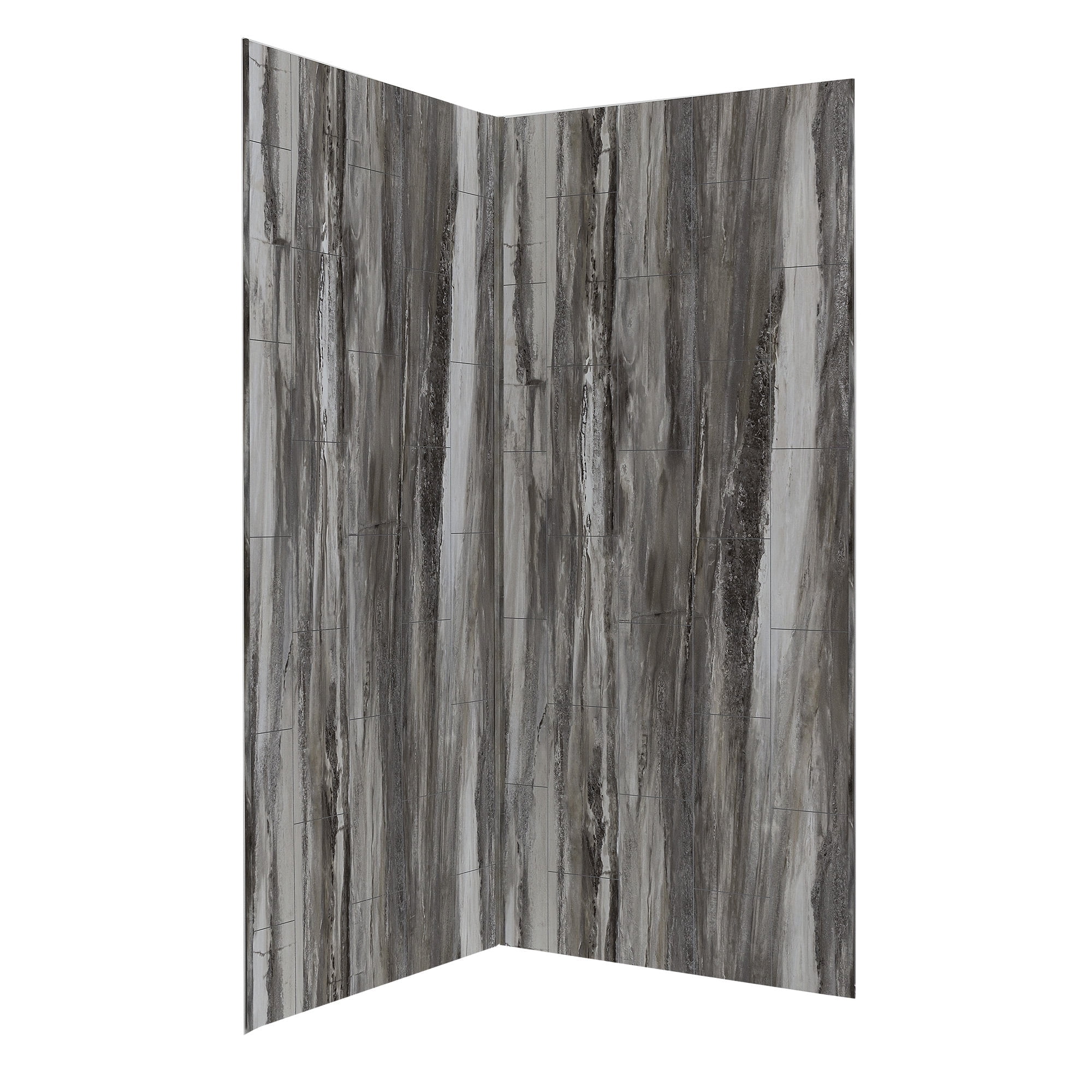 Palisade 36in x 36in x 78in Waterproof Vinyl Corner Shower Surround Kit ...