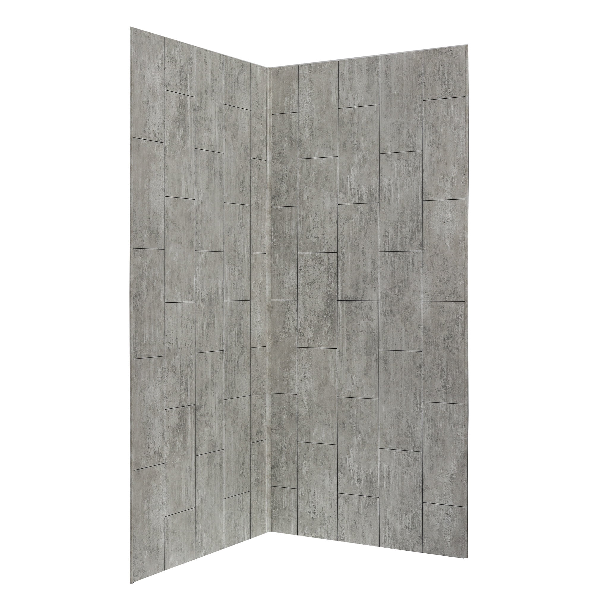 Palisade 36in x 36in x 78in Waterproof Vinyl Corner Shower Surround Kit ...