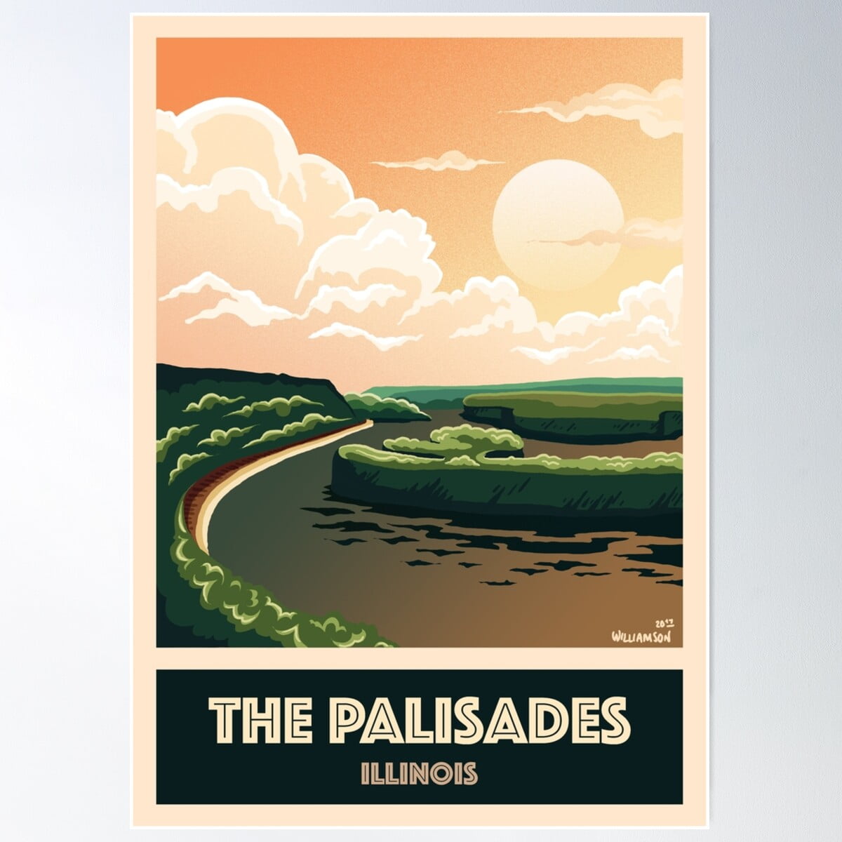 Palisades Poster Wall Art, Modern Wall Decor For Living Room Bedroom ...