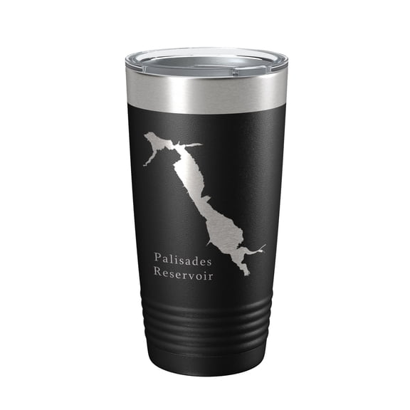 Prineville Reservoir Tumbler Lake Map Travel Mug Insulated Laser ...