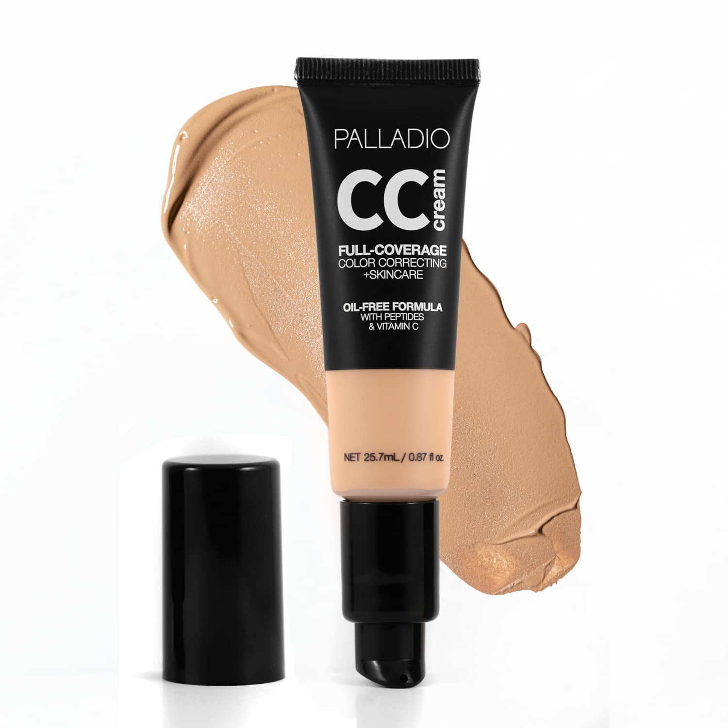 Palladio Full-Coverage Color Correction CC Cream, Oil-Free with ...