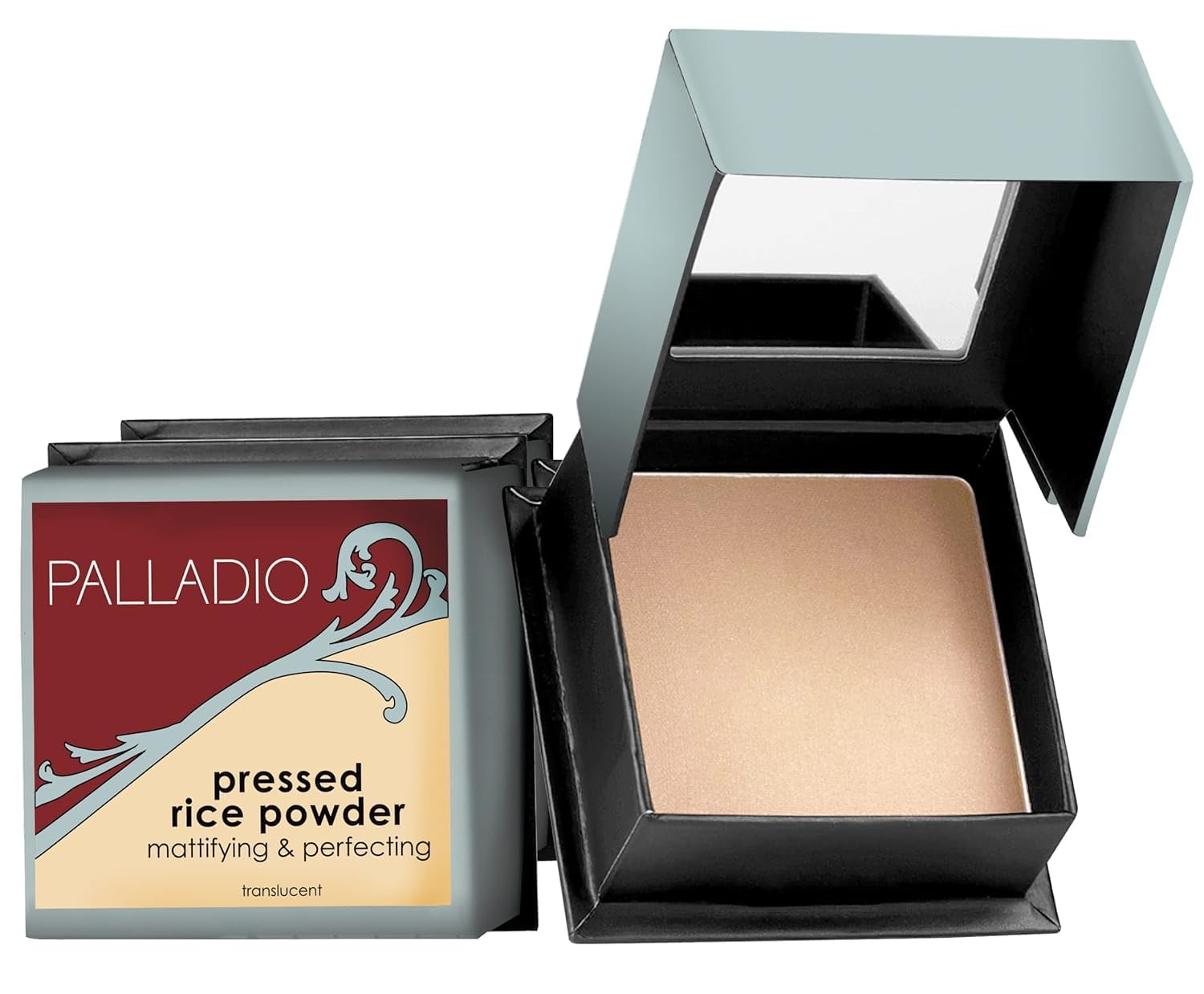 Palladio, Pressed Rice Powder with Mirror Mattifying Makeup Setting ...