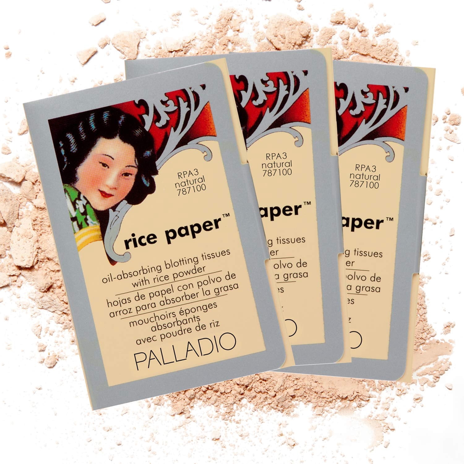 Palladio, Rice Paper Facial Tissues, 40ct, Oily Skin Blotting Sheets ...