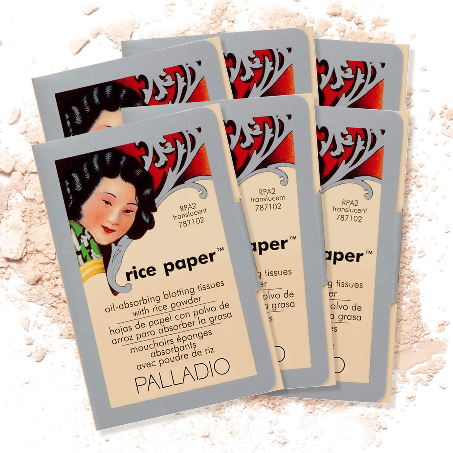 Palladio Compact Rice Paper Facial Tissues for Oily Skin, Makeup Beauty ...