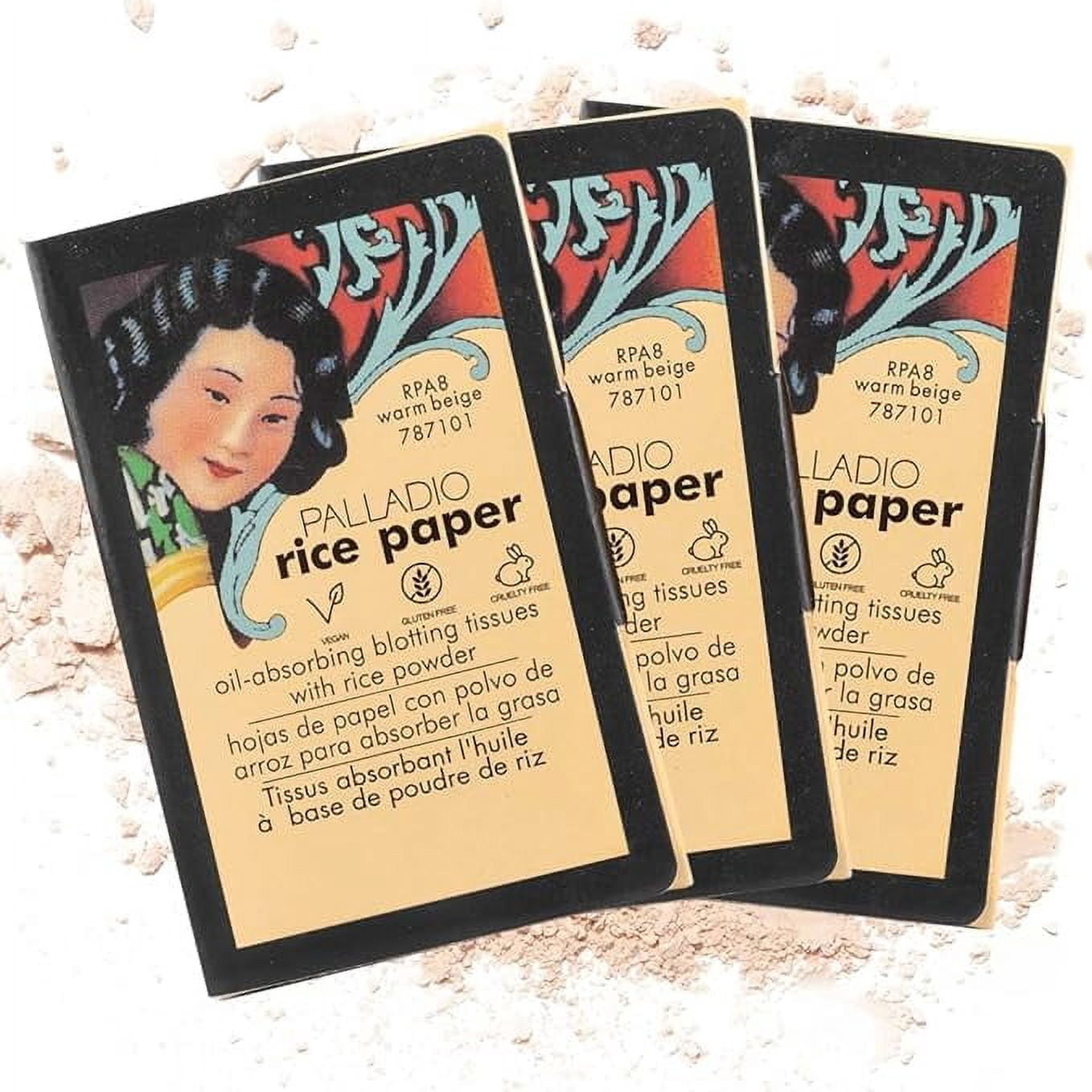 Palladio Rice Paper Facial Tissues for Oily Skin, Face Blotting Sheets ...