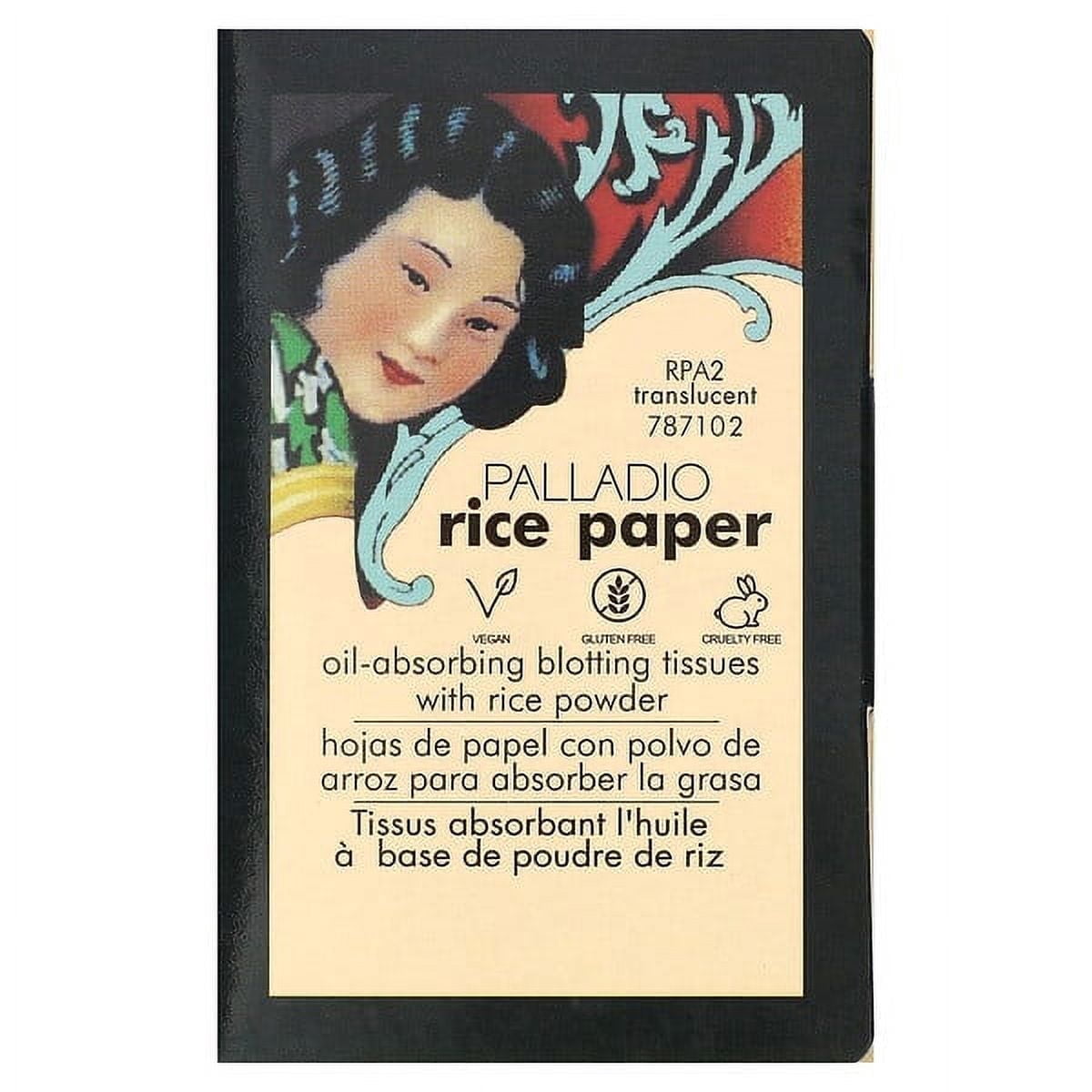 Palladio, Rice Paper, Oil-Absorbing Blotting Tissues, Translucent RPA2 ...