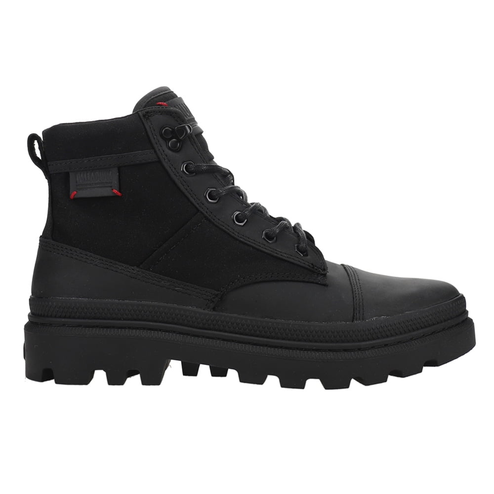 Palladium Mens Pallatrooper Rough Round Toe Lace Up Ankle Boots ...