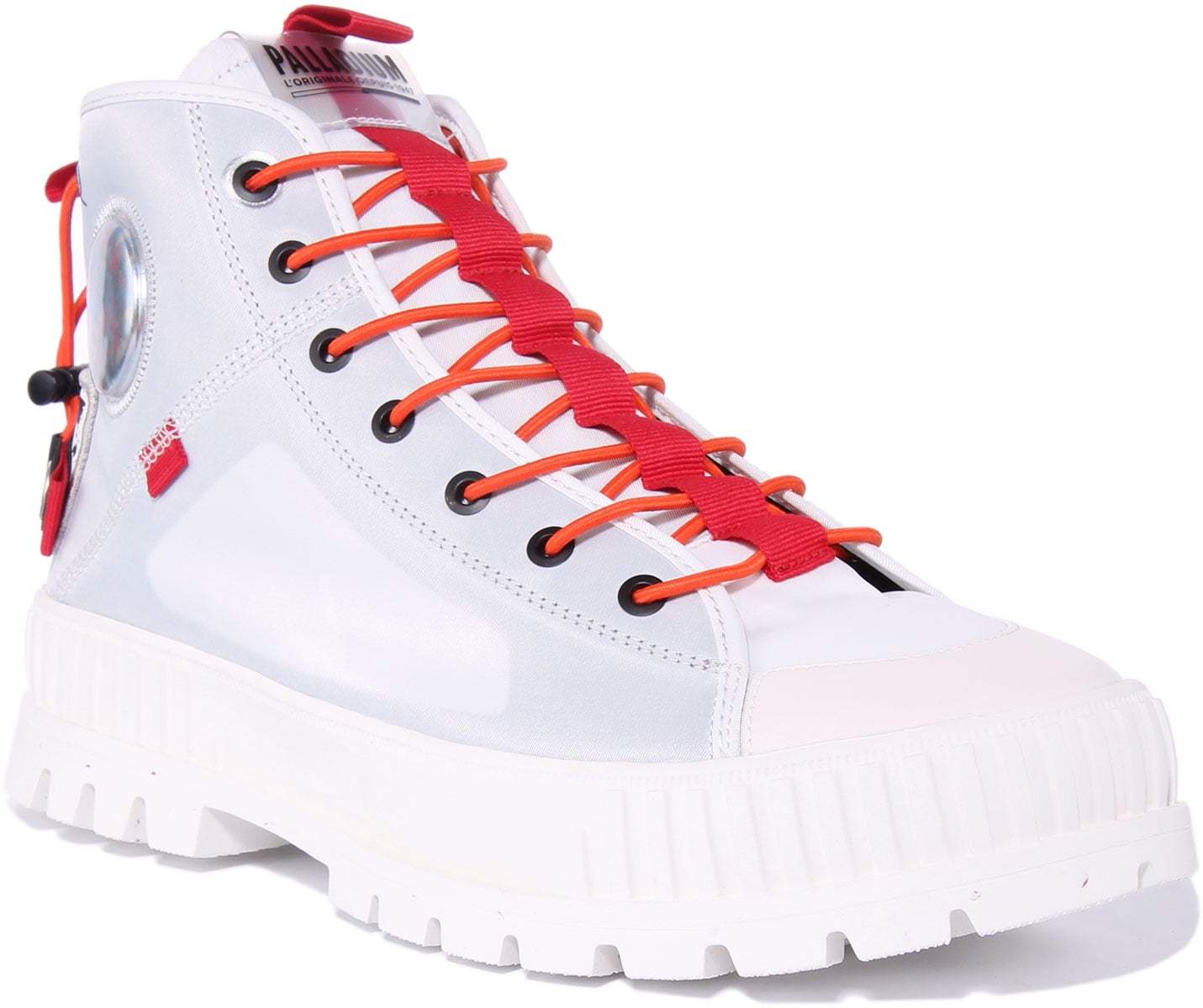 Palladium Pallashock Mid Ticket To Earth Men's Lace Up Vegan Canvas ...