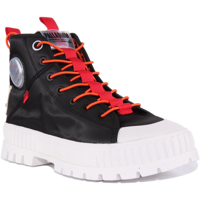 Palladium Pallashock Mid Ticket To Earth Men's Lace Up Vegan Nylon Boot ...