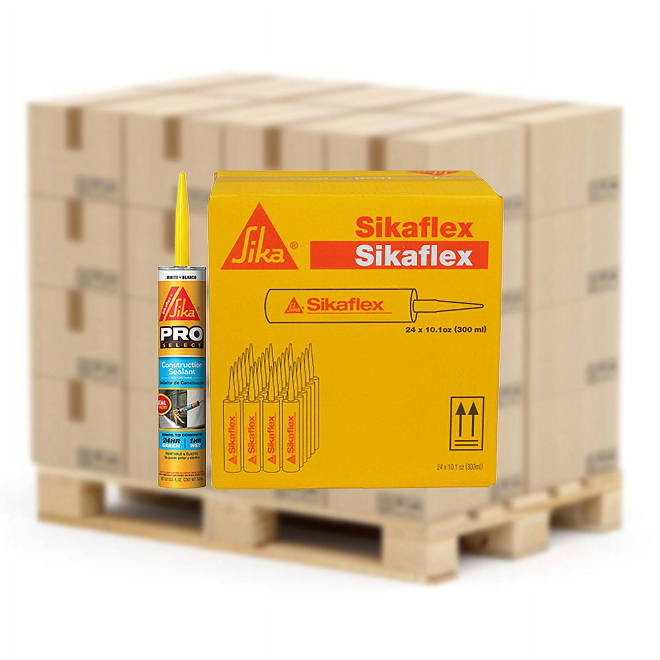 Pallet (1260 ct) of 10.1 oz Sika 515309 White Sikaflex All Purpose Construction Sealant ...