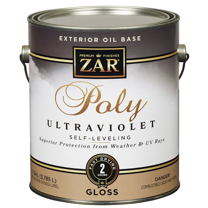 Pallet (128 ct) of 1 gal UGL 34013 Clear Zar, Ultra Exterior Oil-Based ...