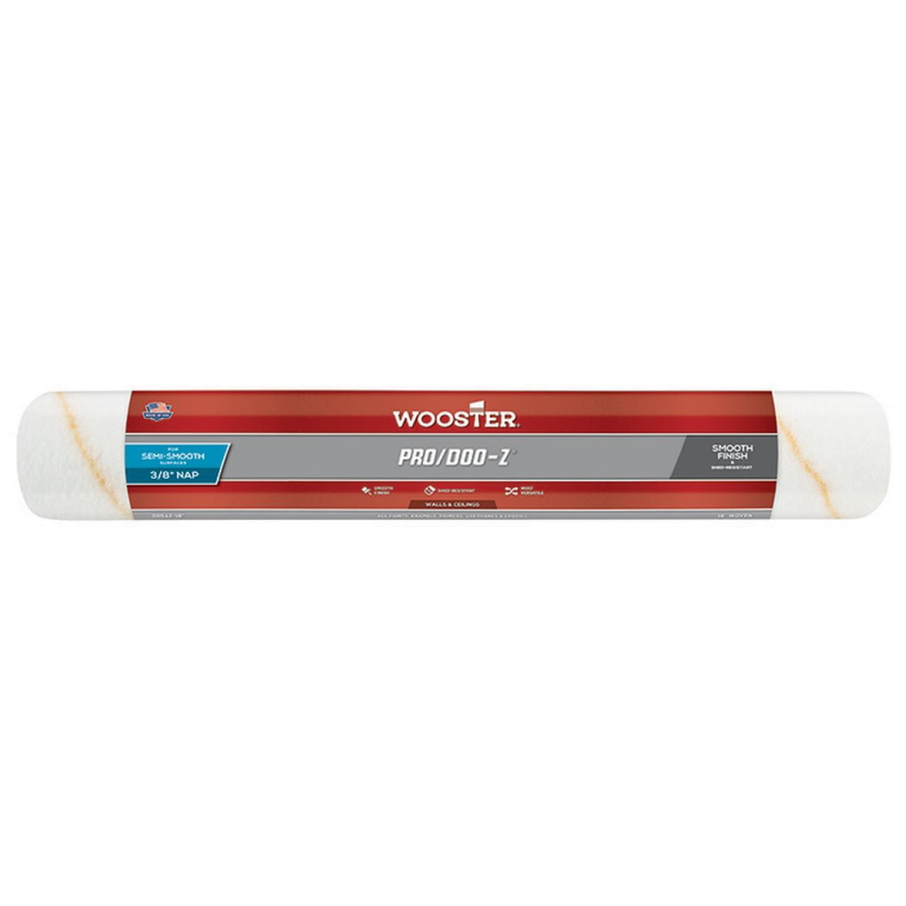 Pallet (192 ct) of 18” x 3/8” Nap Wooster RR642 Pro/Doo-Z Professional ...