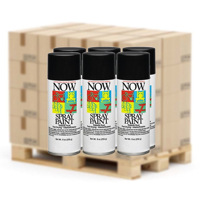 Pallet (936 ct) of 9 oz Krylon 21213 Black NOW Enamel Spray Paint ...
