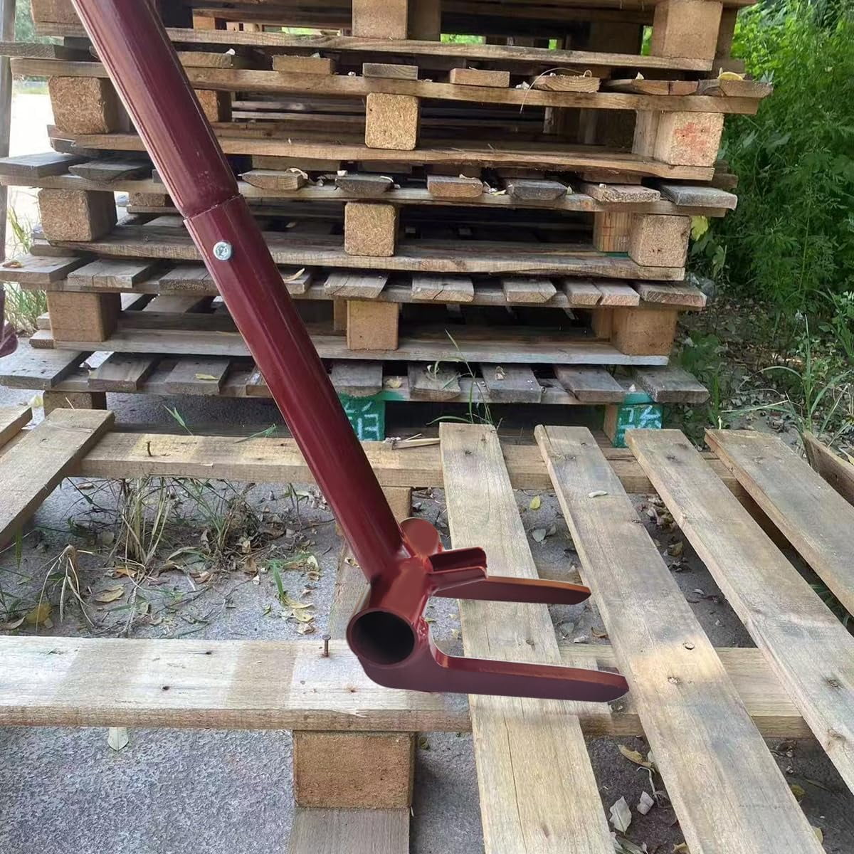 3-Section 40in Pallet Buster with Handle - Non-Damaging Deck & Pallet ...
