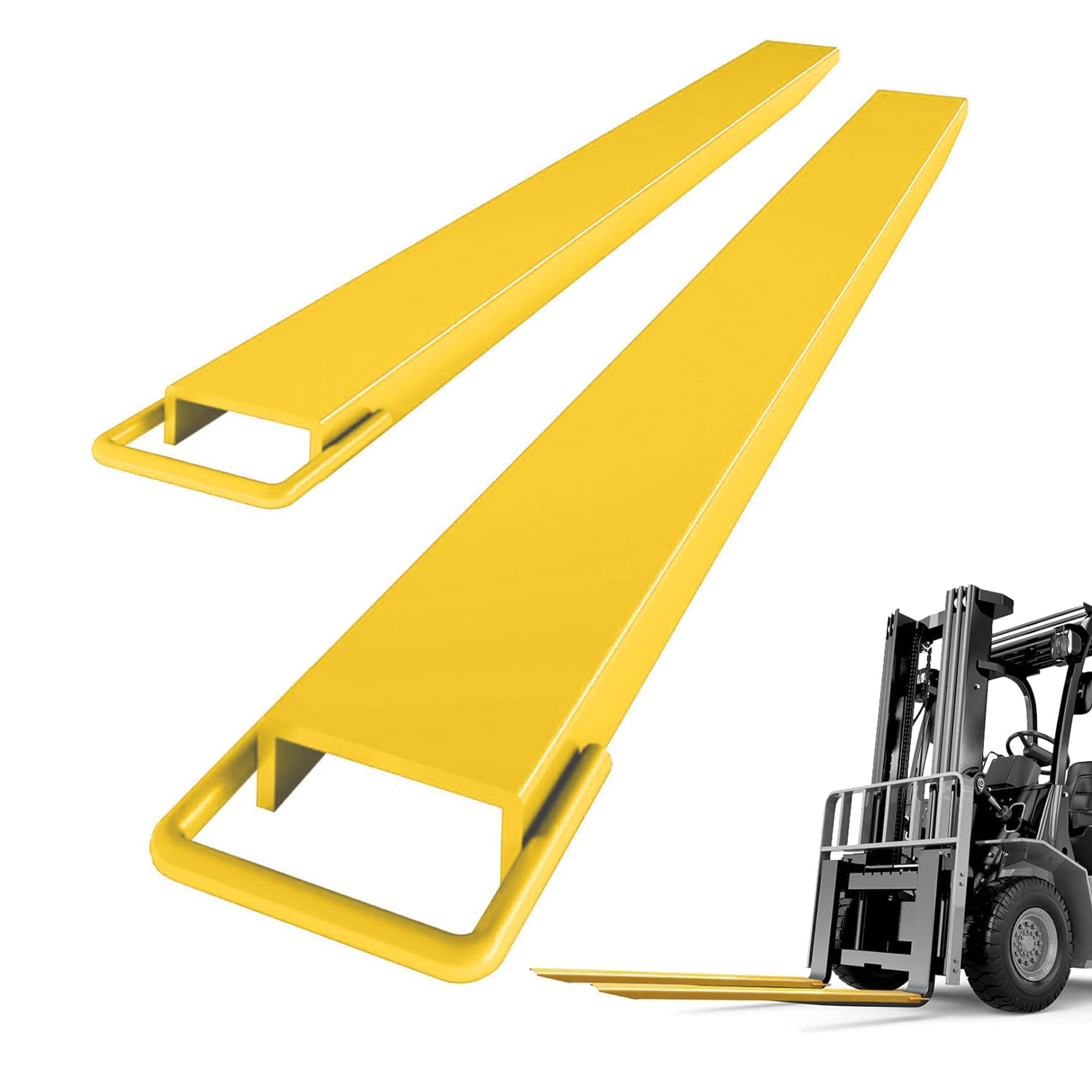 Pallet Fork Extension,84"Length 5.5" Width,Heavy Duty Forklift with ...