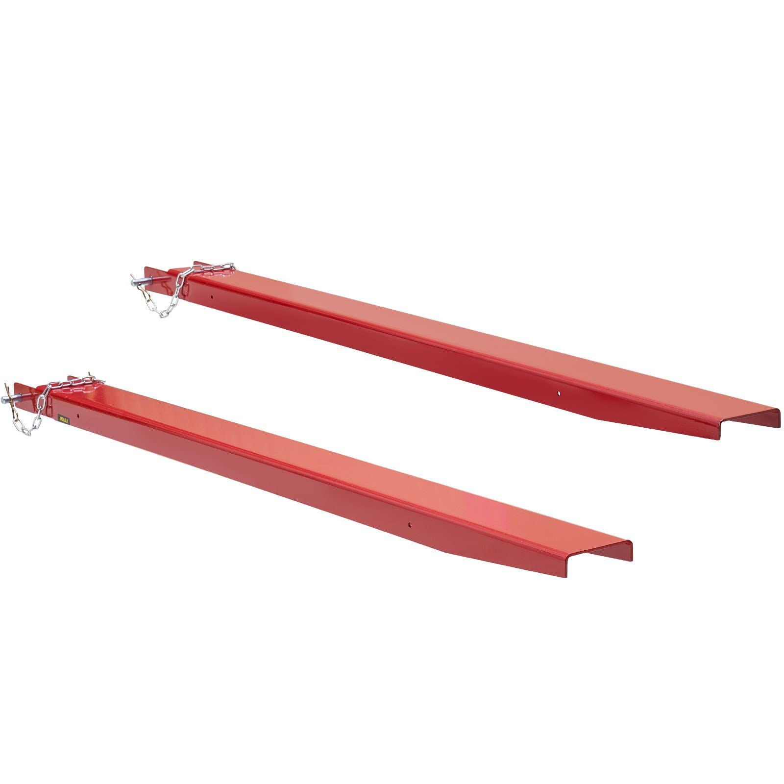 Pallet Fork Extensions, 72" Length 4.5" Width, Heavy Duty Carbon Steel ...