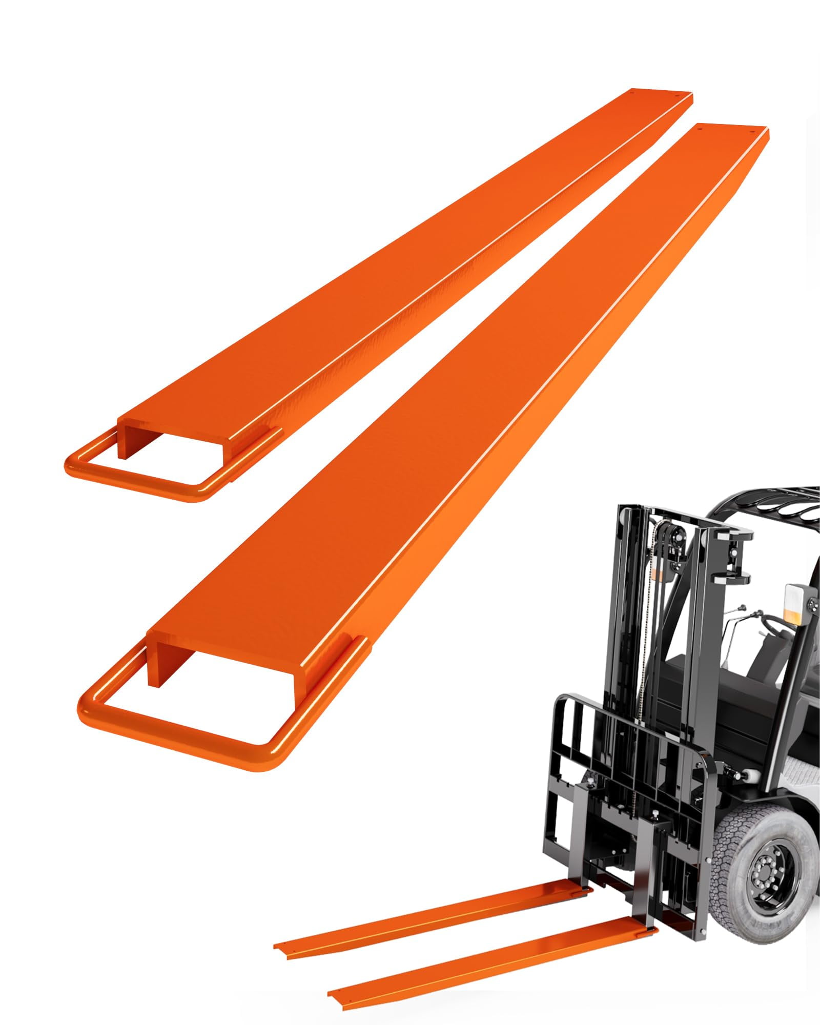 Pallet Forklift Extensions, Fork Extensions 5" Width, Heavy Duty Fork ...