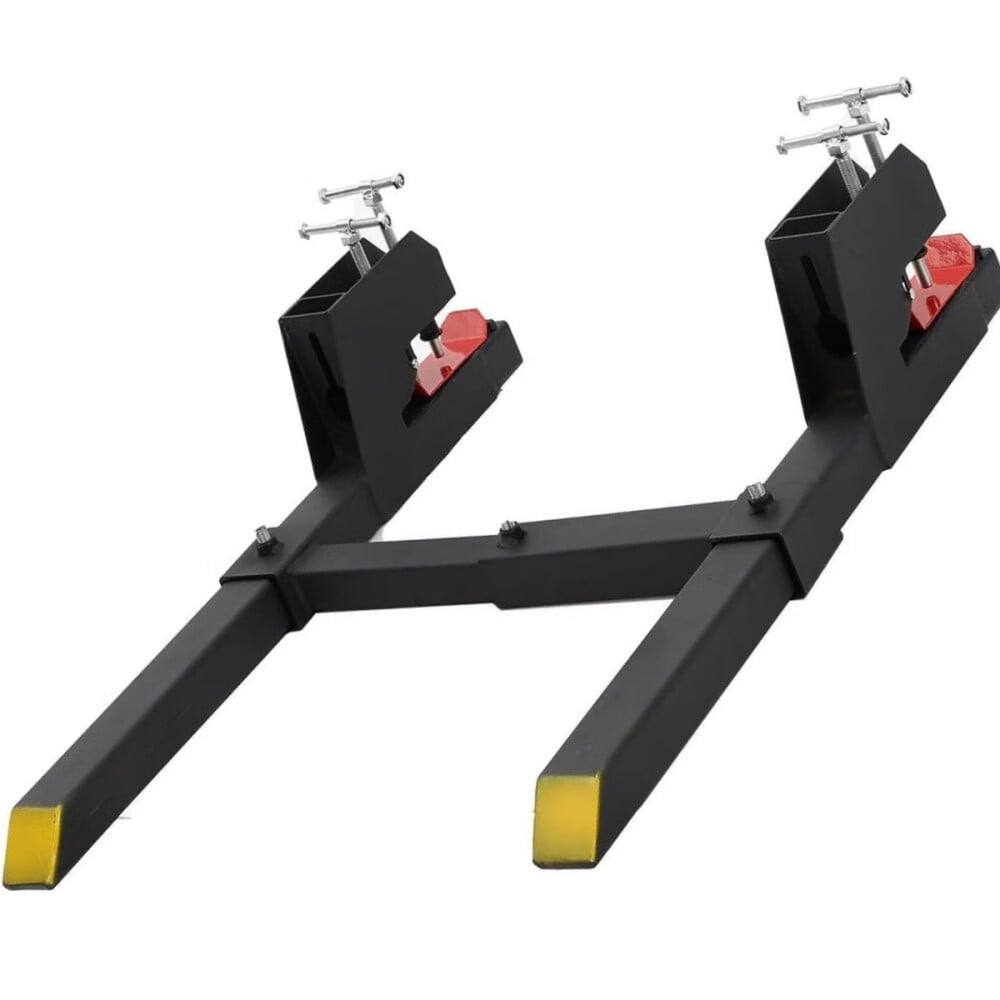 Pallet Forks, Heavy Duty Pallet Fork with Adjustable Stabilizer Bar and ...