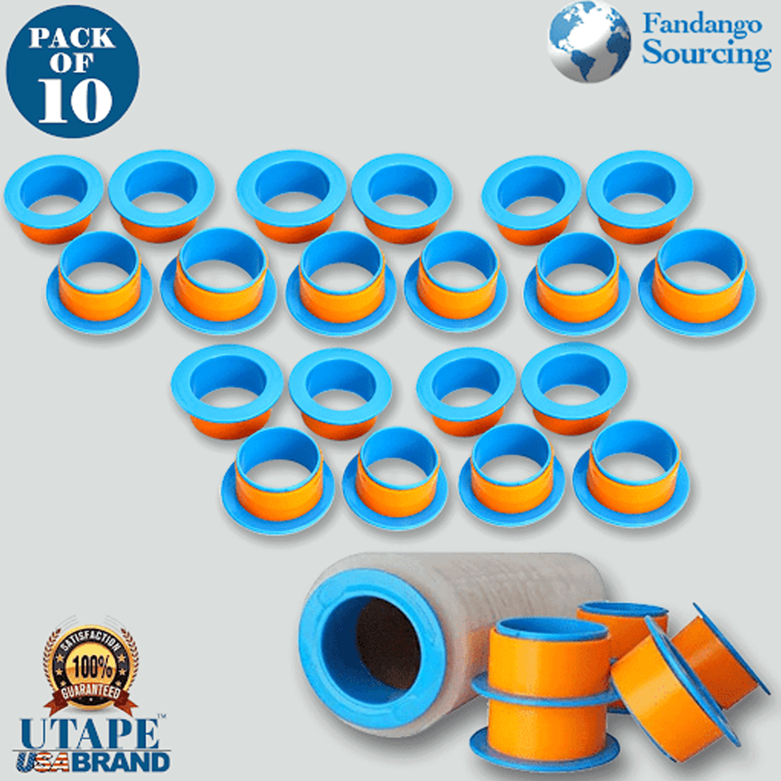 Pallet Packing Stretch Wrap Dispenser with Smooth Rolling Wheel and ...