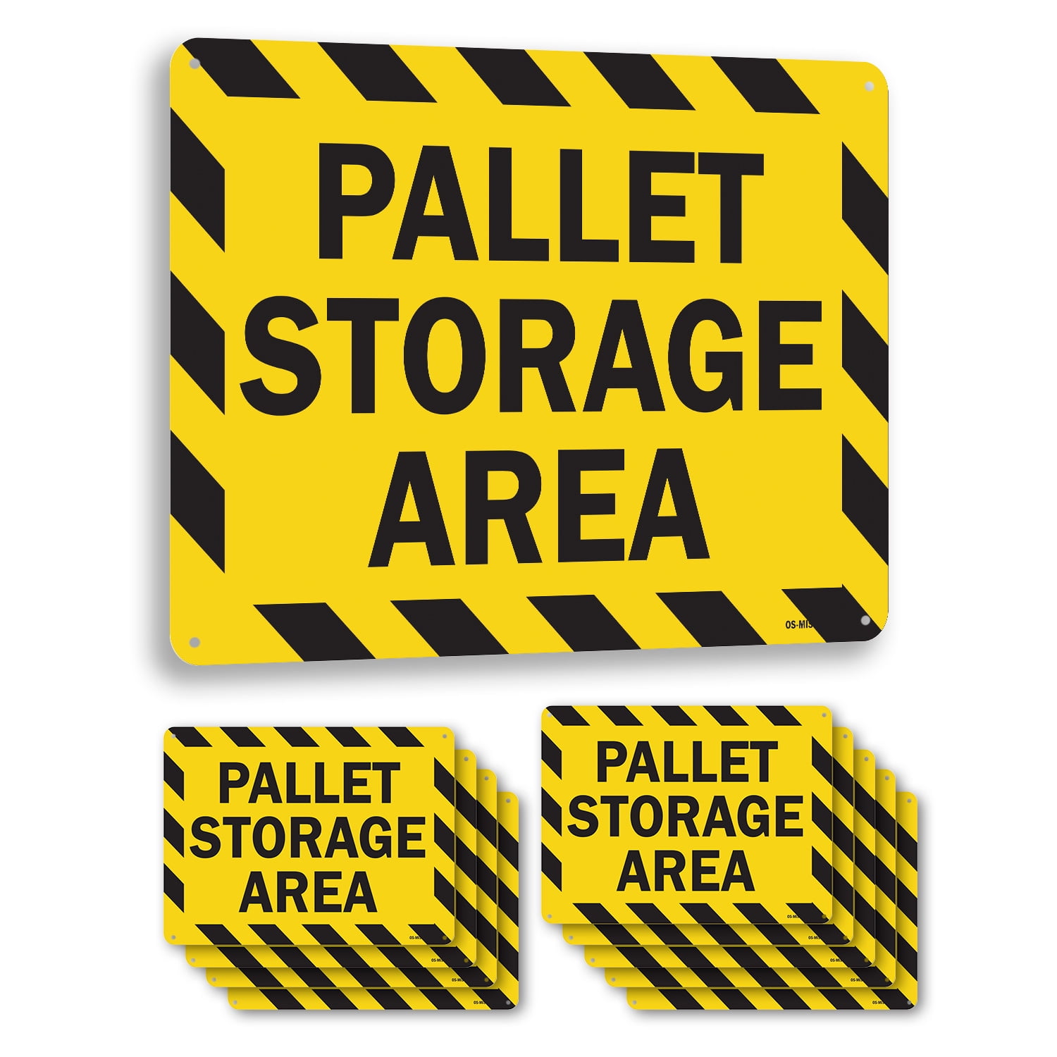 Pallet Storage Area Warehouse OSHA Aluminum Sign 10 Inch x 7 Inch - 10 ...