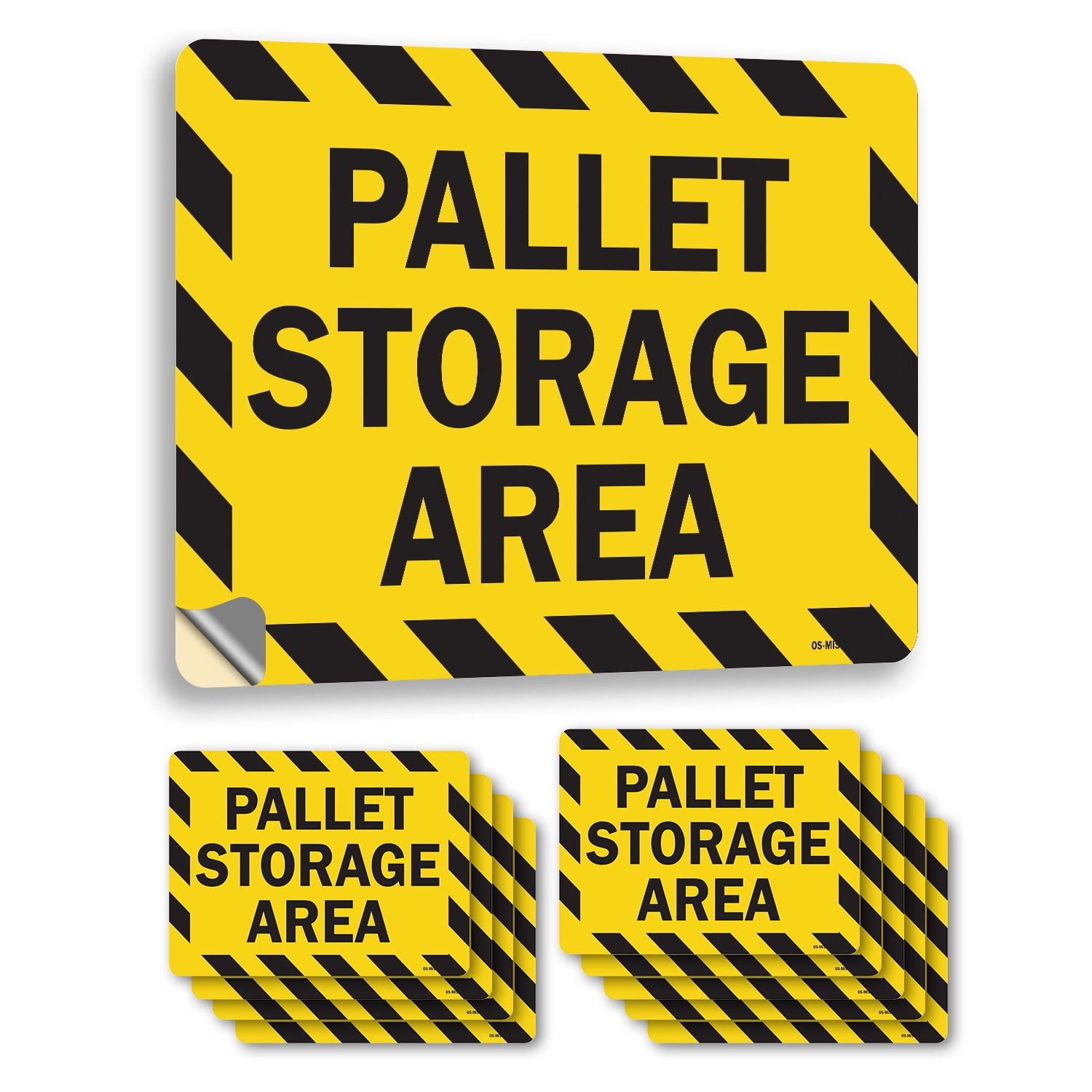 Pallet Storage Area Warehouse OSHA Vinyl Decal Label 10 Inch x 7 Inch ...