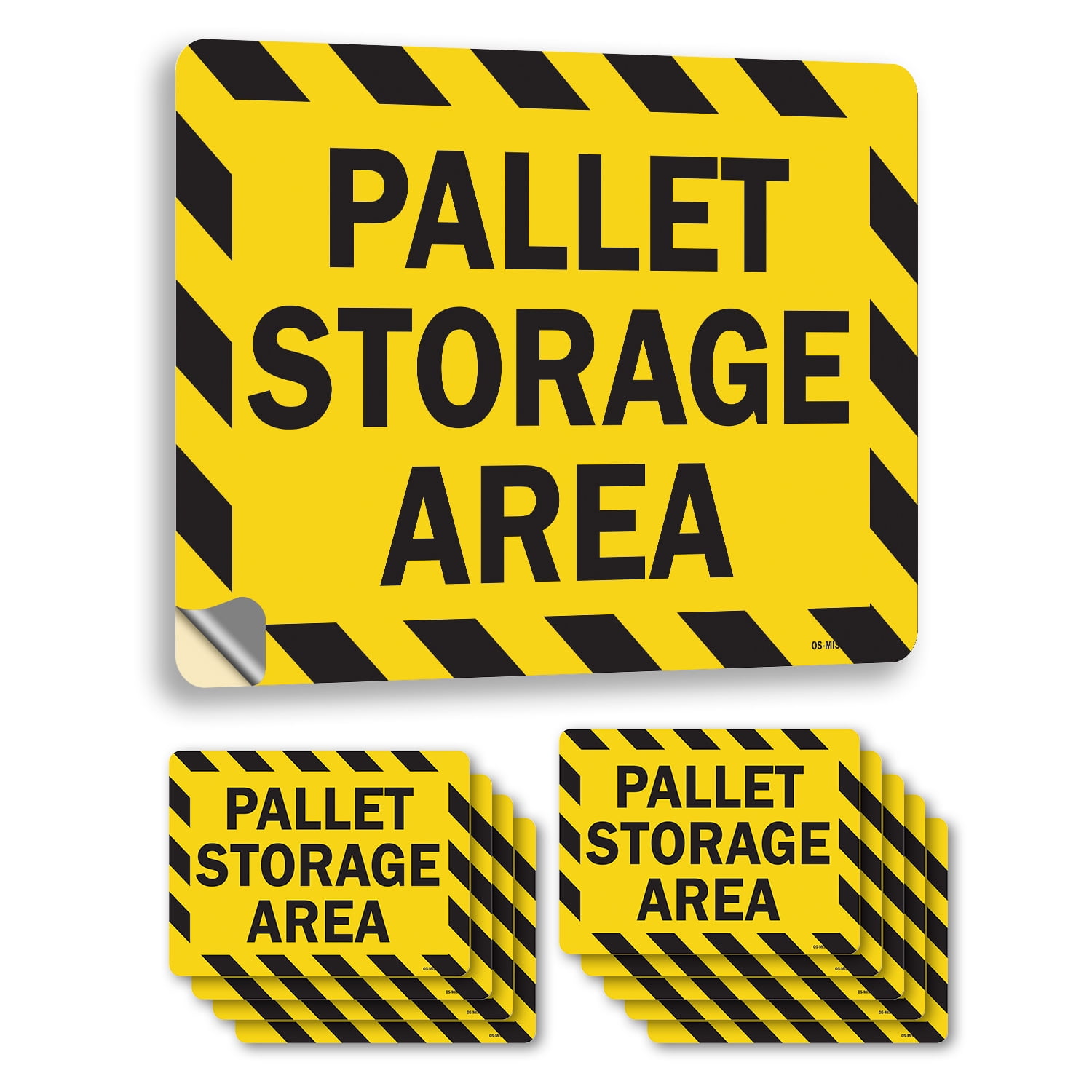 Pallet Storage Area Warehouse OSHA Vinyl Decal Label 14 Inch x 10 Inch ...