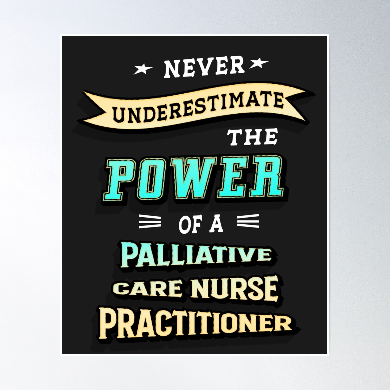 Palliative Care Nurse Practitioner Poster Wall Art, Modern Wall Decor ...