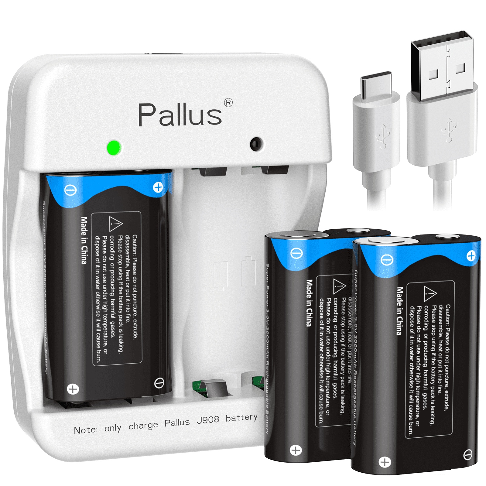 Pallus Lithium Rechargeable Battery Pack for Xbox One/Series s/x Elite ...
