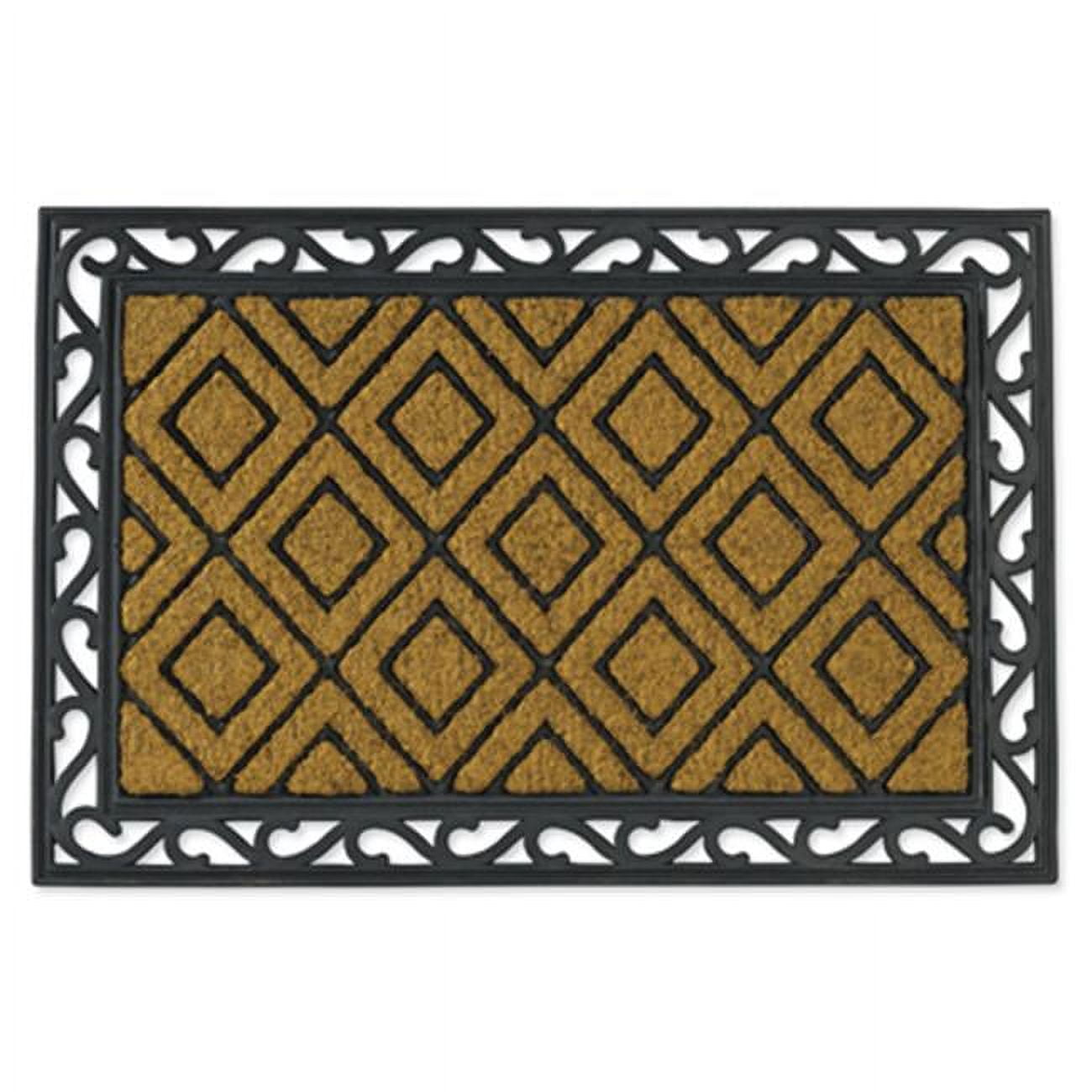 Palm Fibre PLM 14362 24 x 36 in. Coir & Rubber Rectangular Door Mat ...