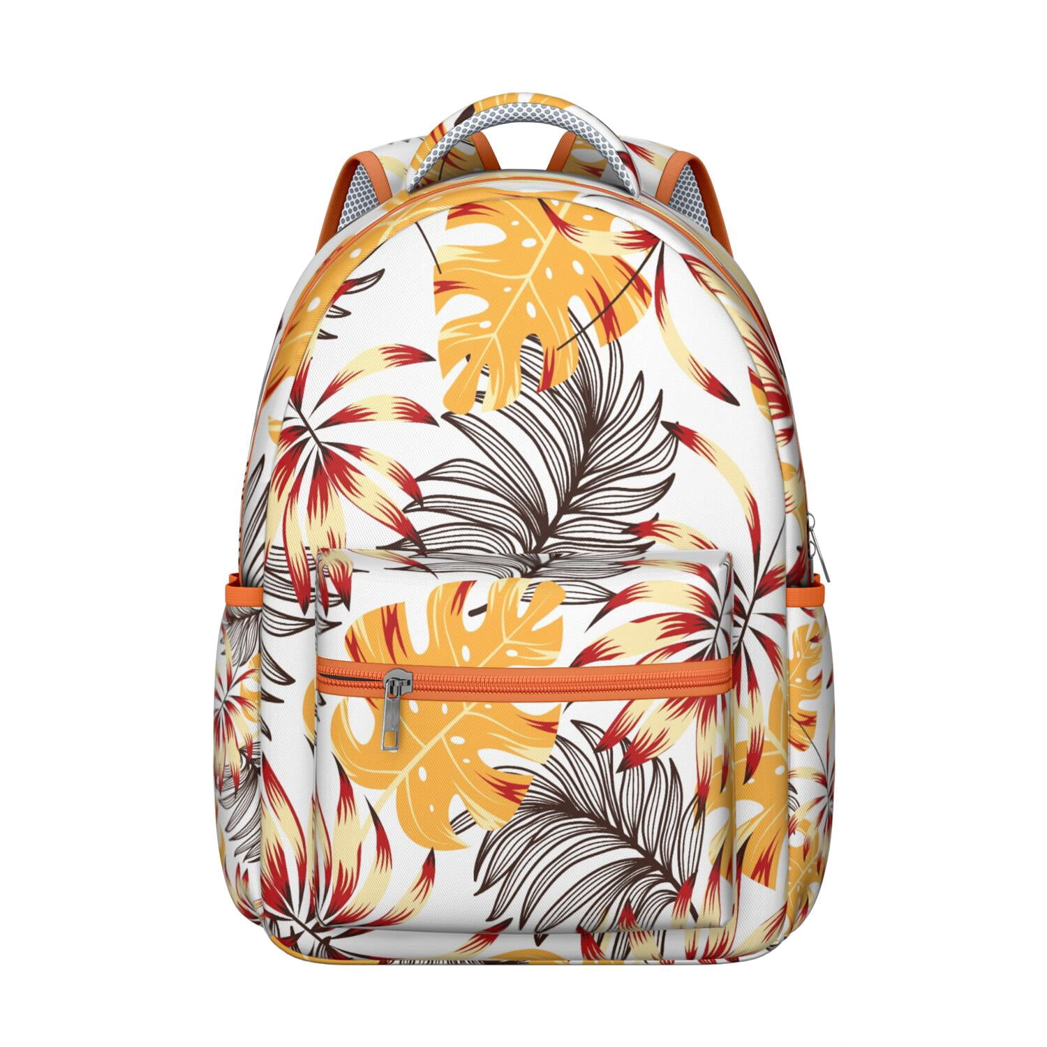Palm Inspired Floral Backpack Hawaiian Aloha School Bag for Students ...