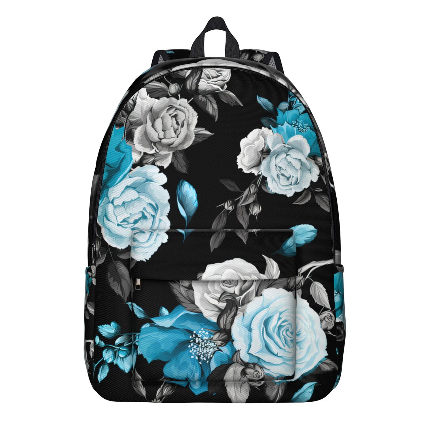 Palm Inspired Tropical Leaf Backpack, Hawaiian Floral School Bag with ...