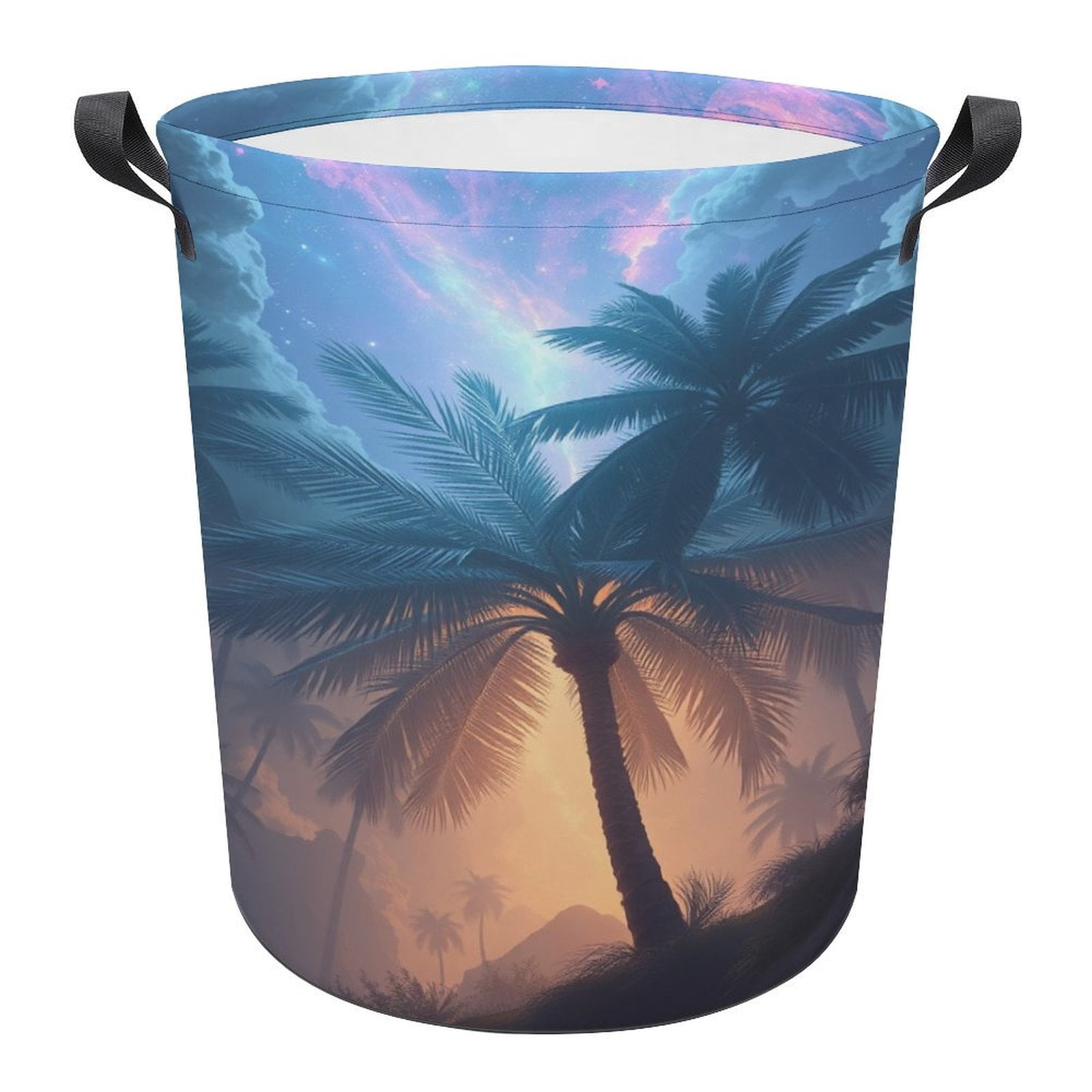 Palm Laundry Basket Foldable Large Clothes Storage Bin Baby Hamper ...