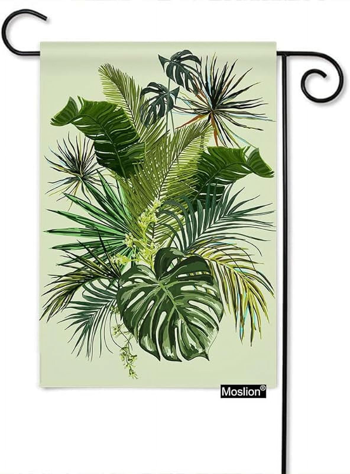 Palm Leaf Garden Flags Double Sided 28x40 Inch Tropical Botanical Palm ...
