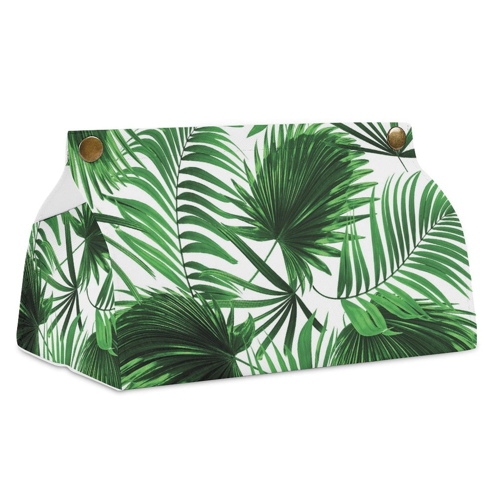 Palm Leaf Realistic Vivid Leaves of Palm Tree Rectangular PU Leather ...