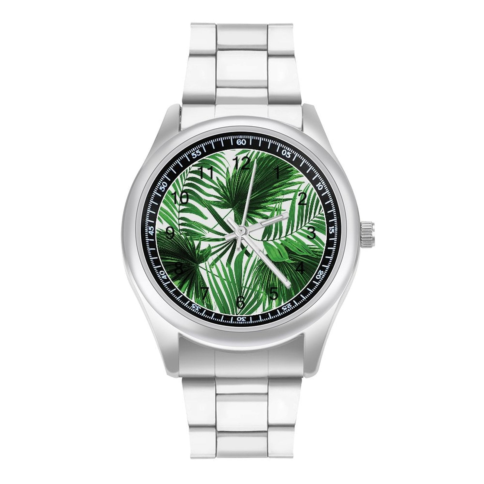 Palm Leaf Realistic Vivid Leaves of Palm Tree Wrist Watches for Men ...