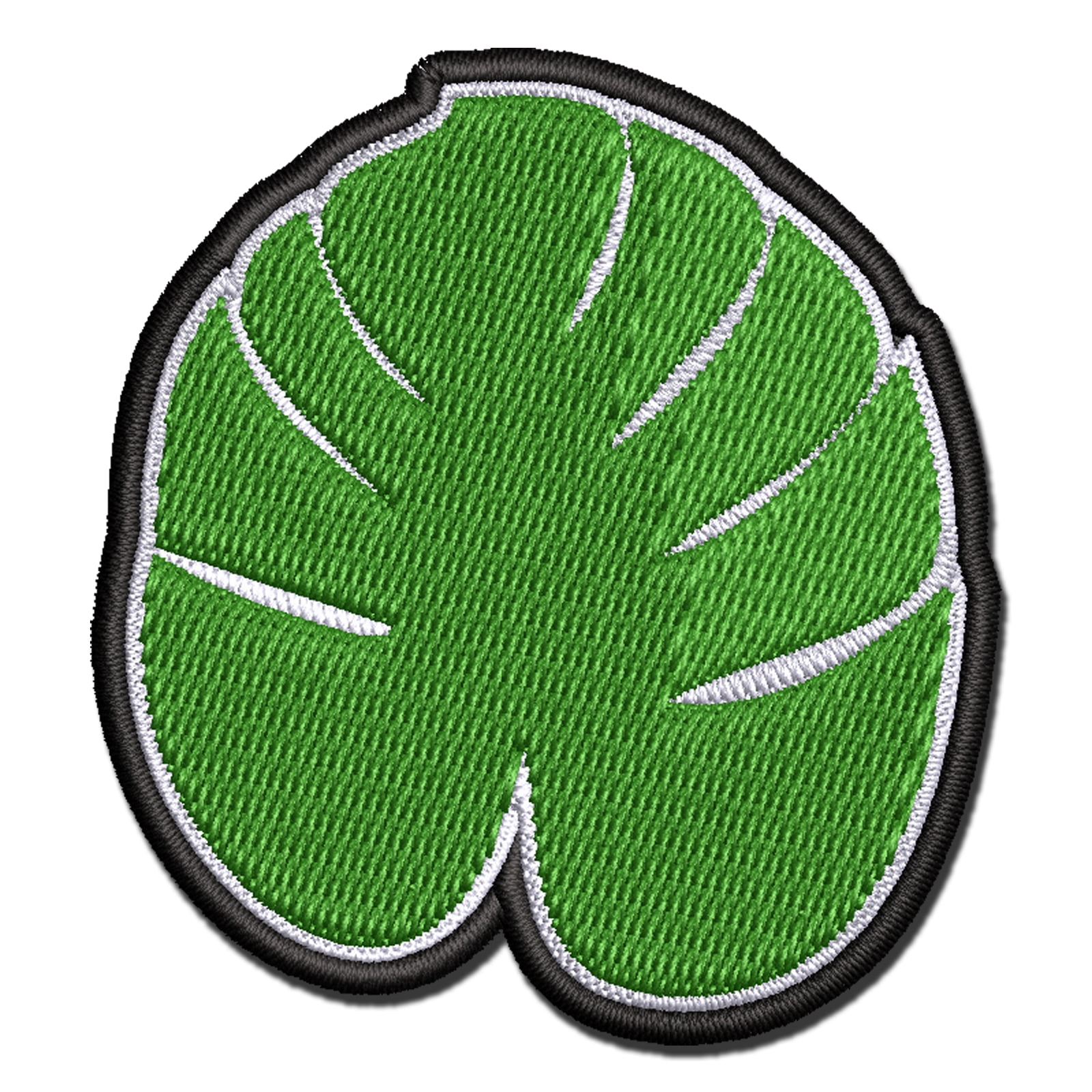 Palm Leaf Tropical Applique Multi-Color Embroidered Iron-On Patch - 2.0 ...