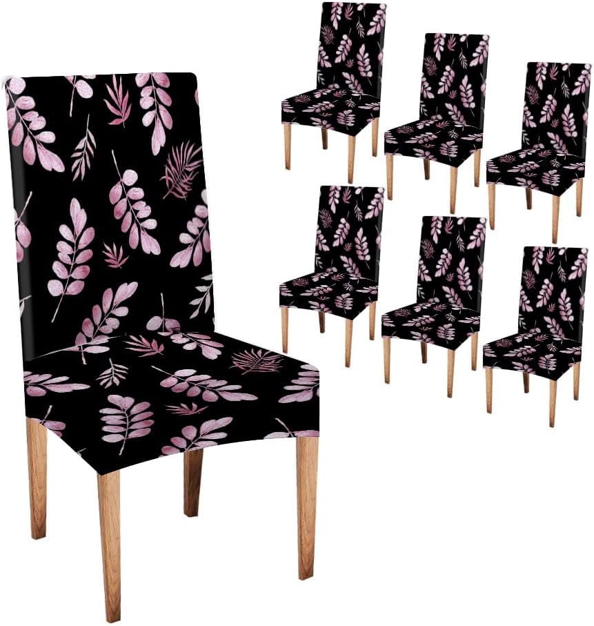 Palm Leave Watercolor Dining Chair Covers,Chair Covers for Dining Room ...