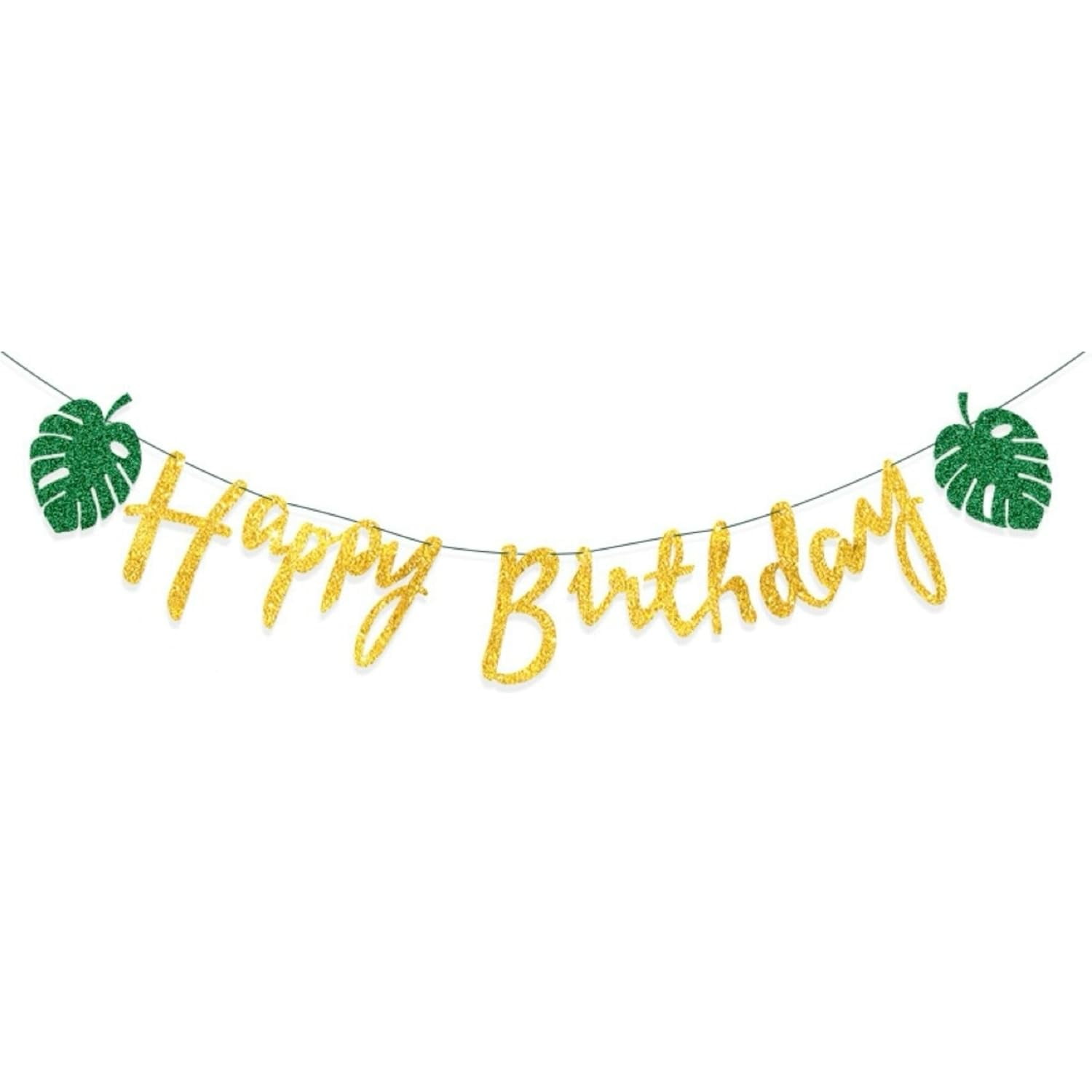Palm Leaves Banner Tropical Party Decorations Tropical Birthday Banner ...