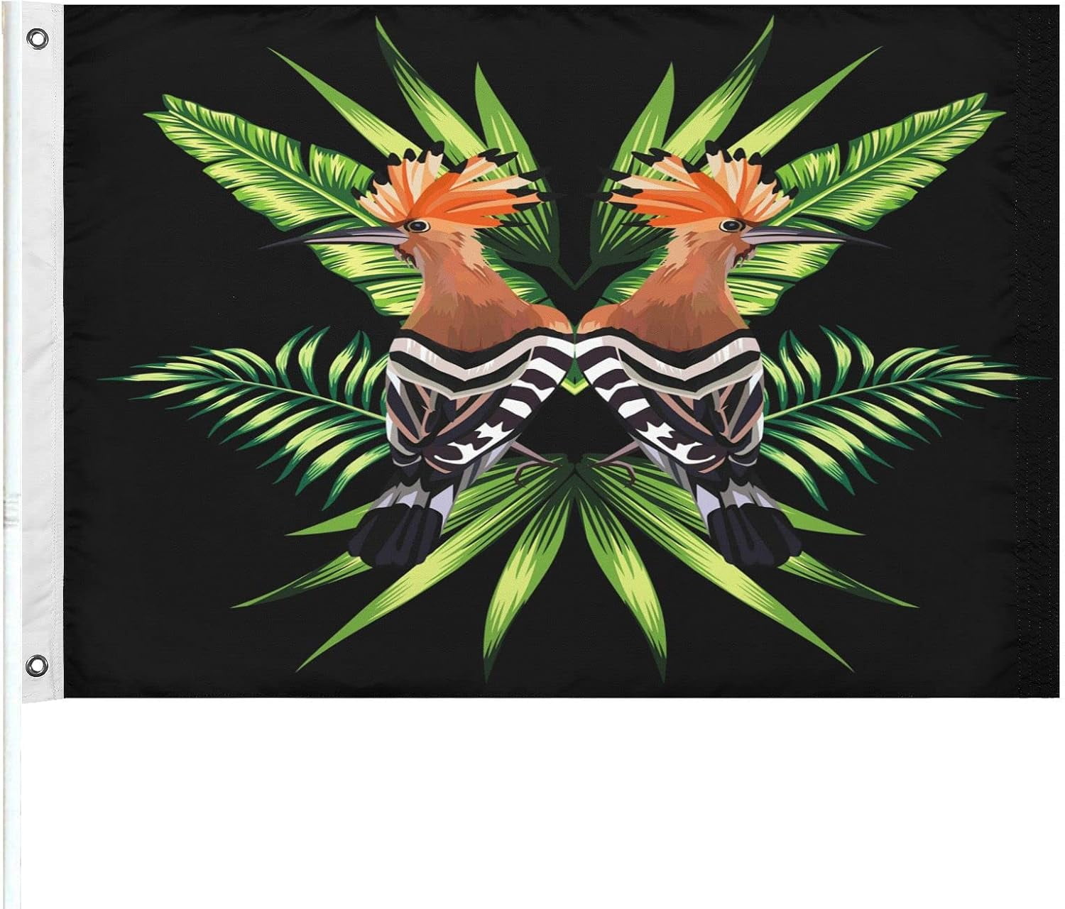 Palm Leaves Birds Flag Outdoor Garden Flag for Outside Funny Flags with ...