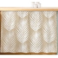 Palm Leaves Cabinet Curtains 11" W x 13" L, Summer Rustic Leaf ...
