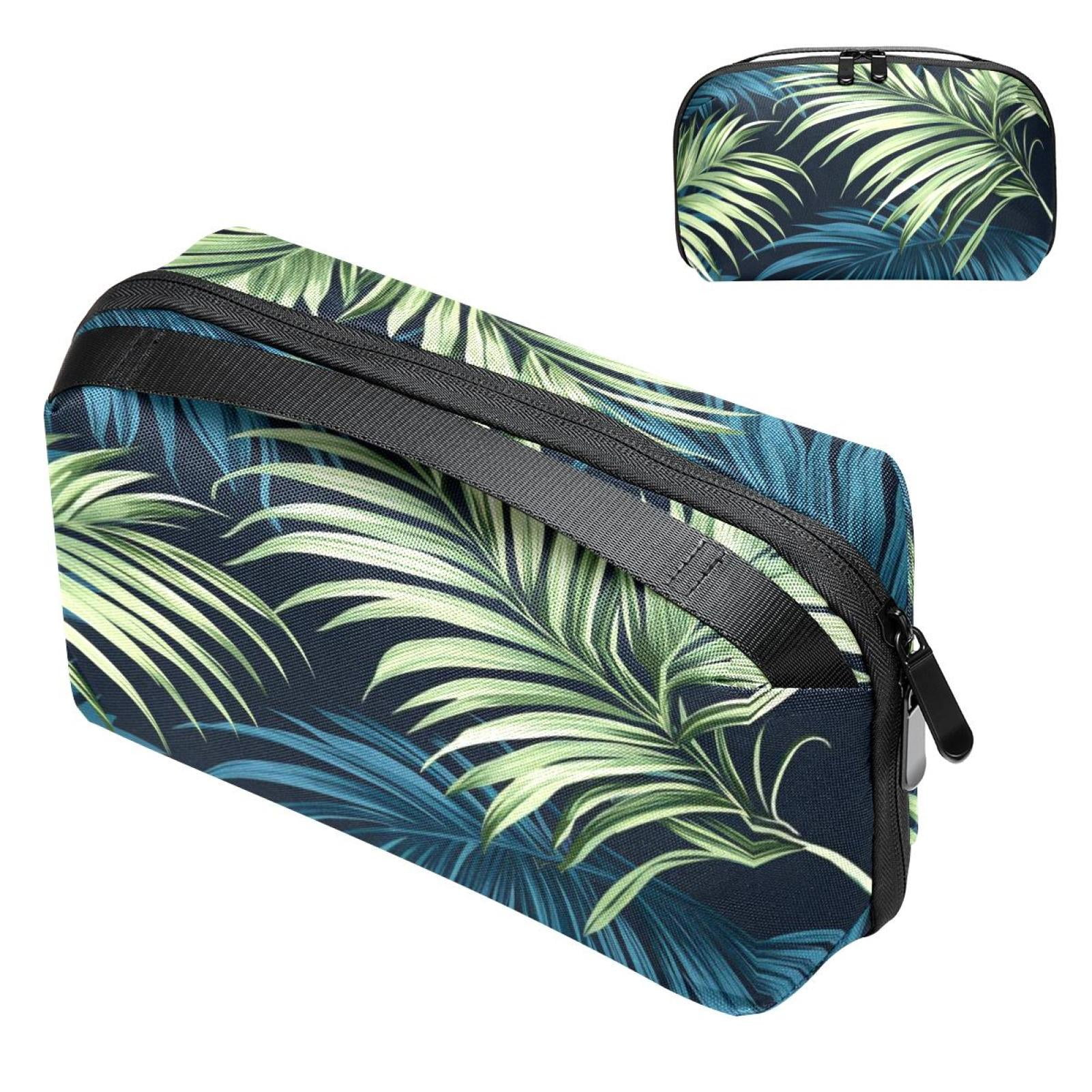 Palm Leaves Digital Bag Organizer Travel Case with Oxford Fabric ...