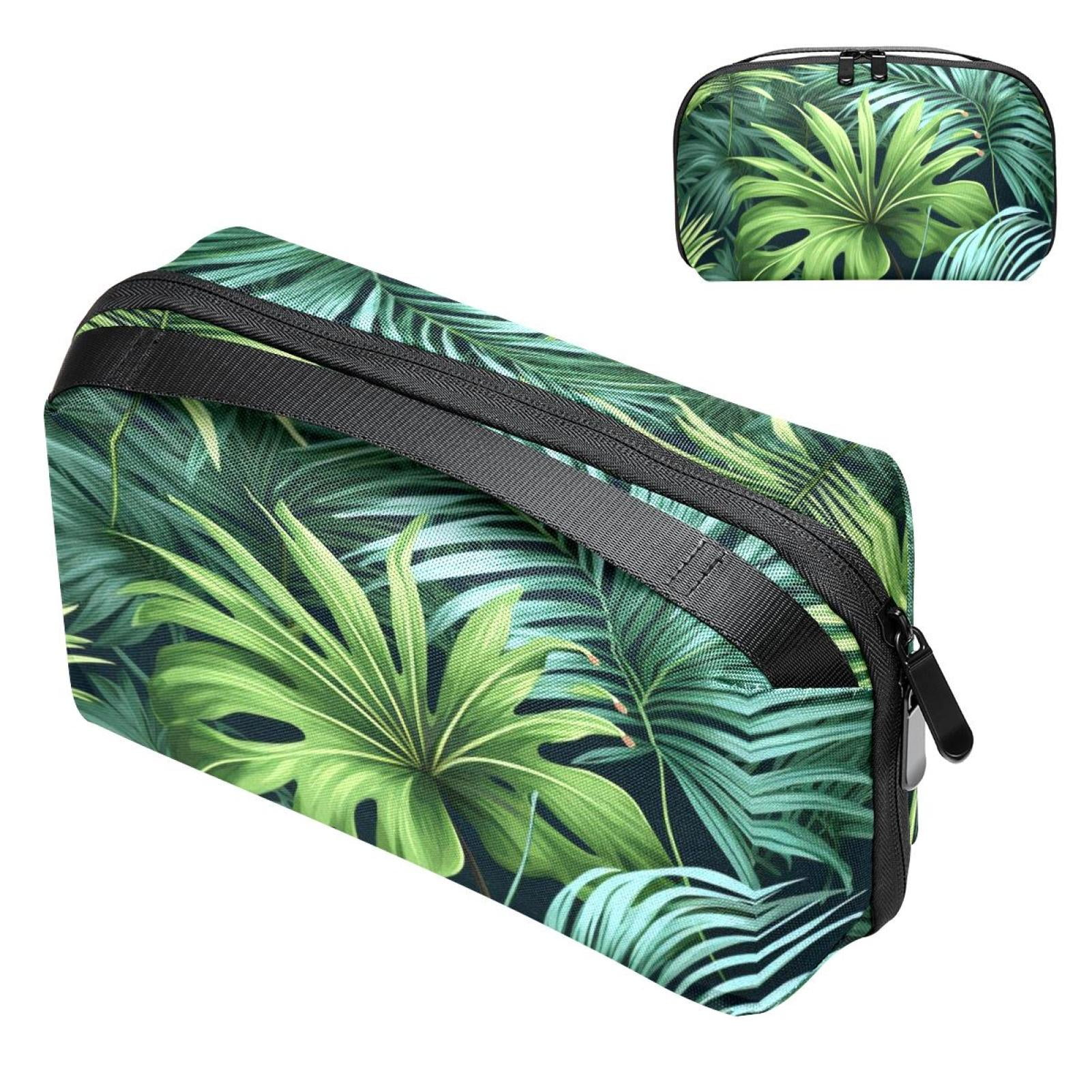 Palm Leaves Electronic Organizer Travel Case - Oxford Cloth Waterproof ...