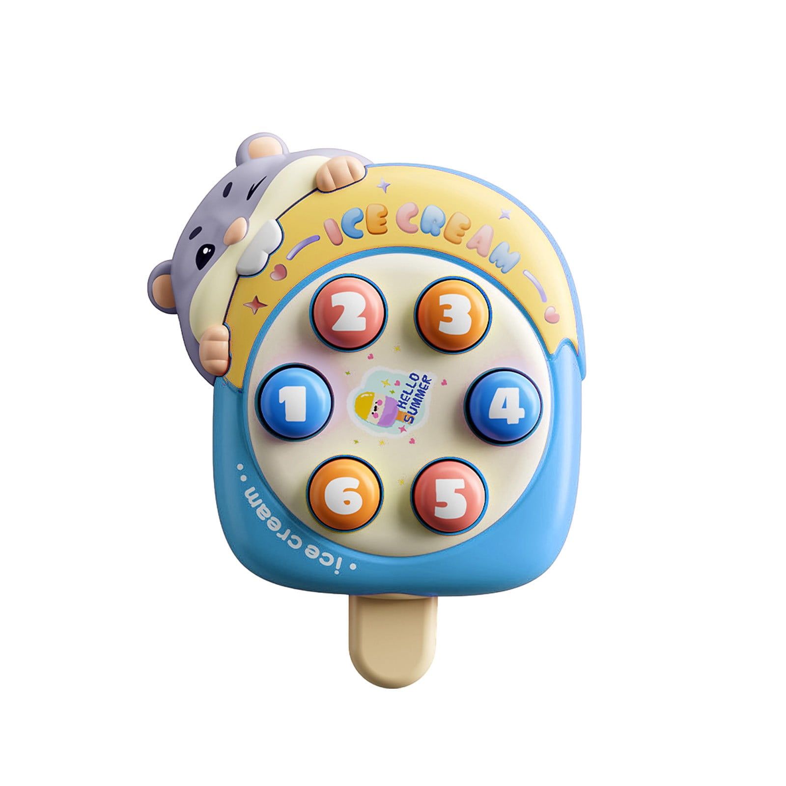 Palm Mini Press Music Toy - Pop Quick Push Game Light up Fidget Toys ...